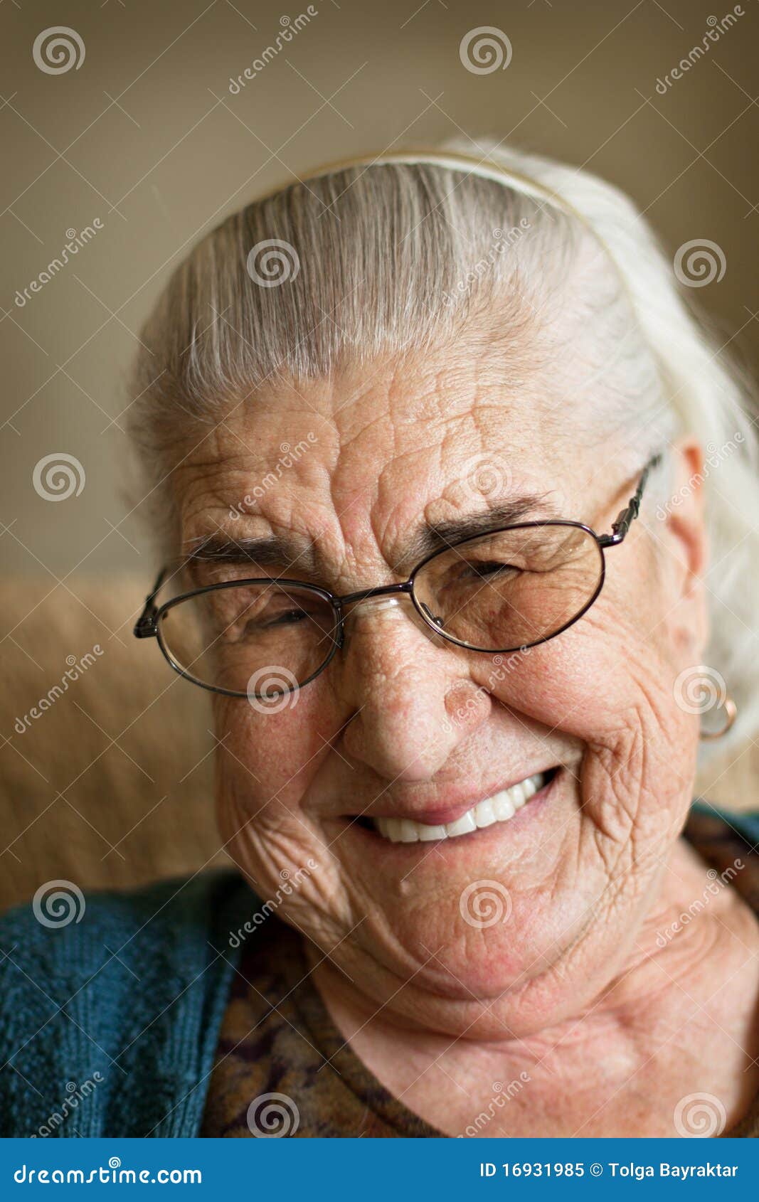 A warm smile from grandma stock image. Image of aging - 16931985