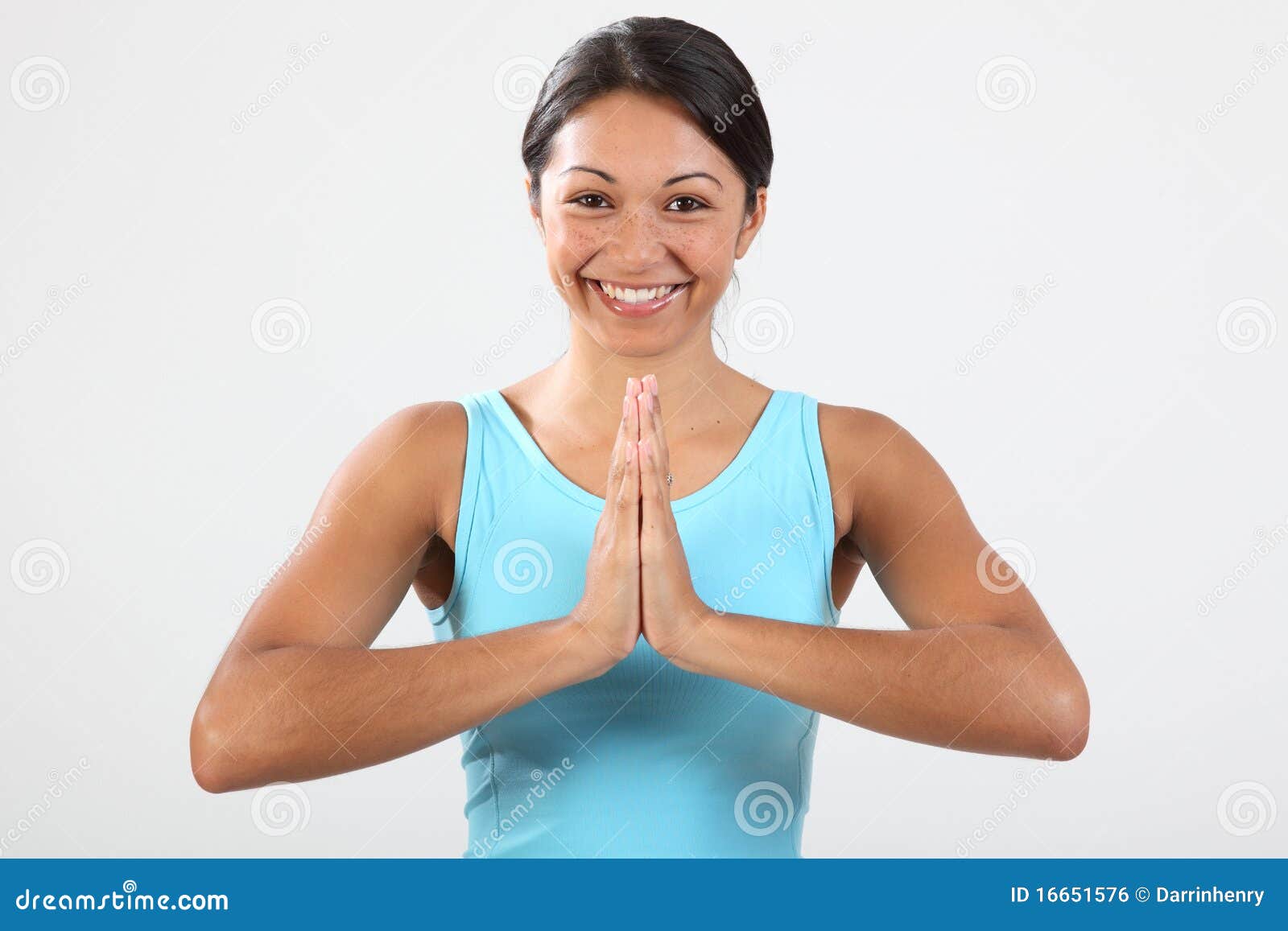 Big Smile from Young Woman in Exercise Routine Stock Photo - Image of ...