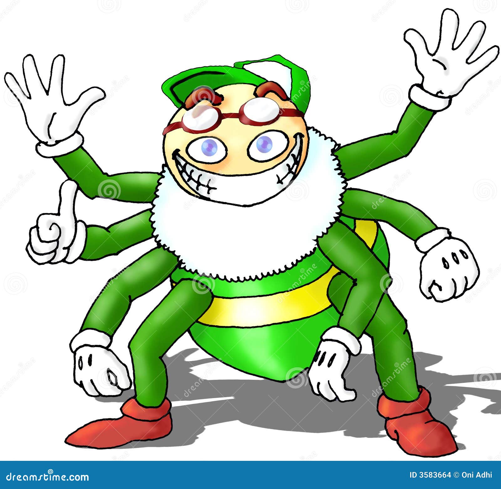 Big smiley spider stock illustration. Illustration of clipart - 3583664