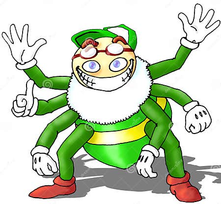 Big smiley spider stock illustration. Illustration of clipart - 3583664