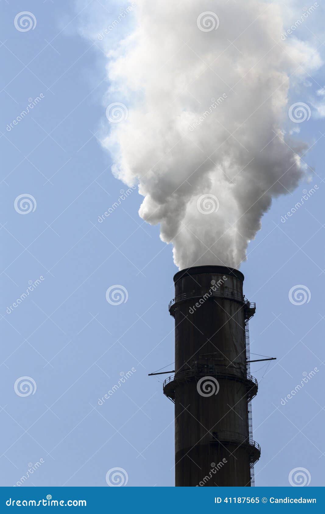 Big Smoke Stack stock image. Image of global, coal, factory - 41187565