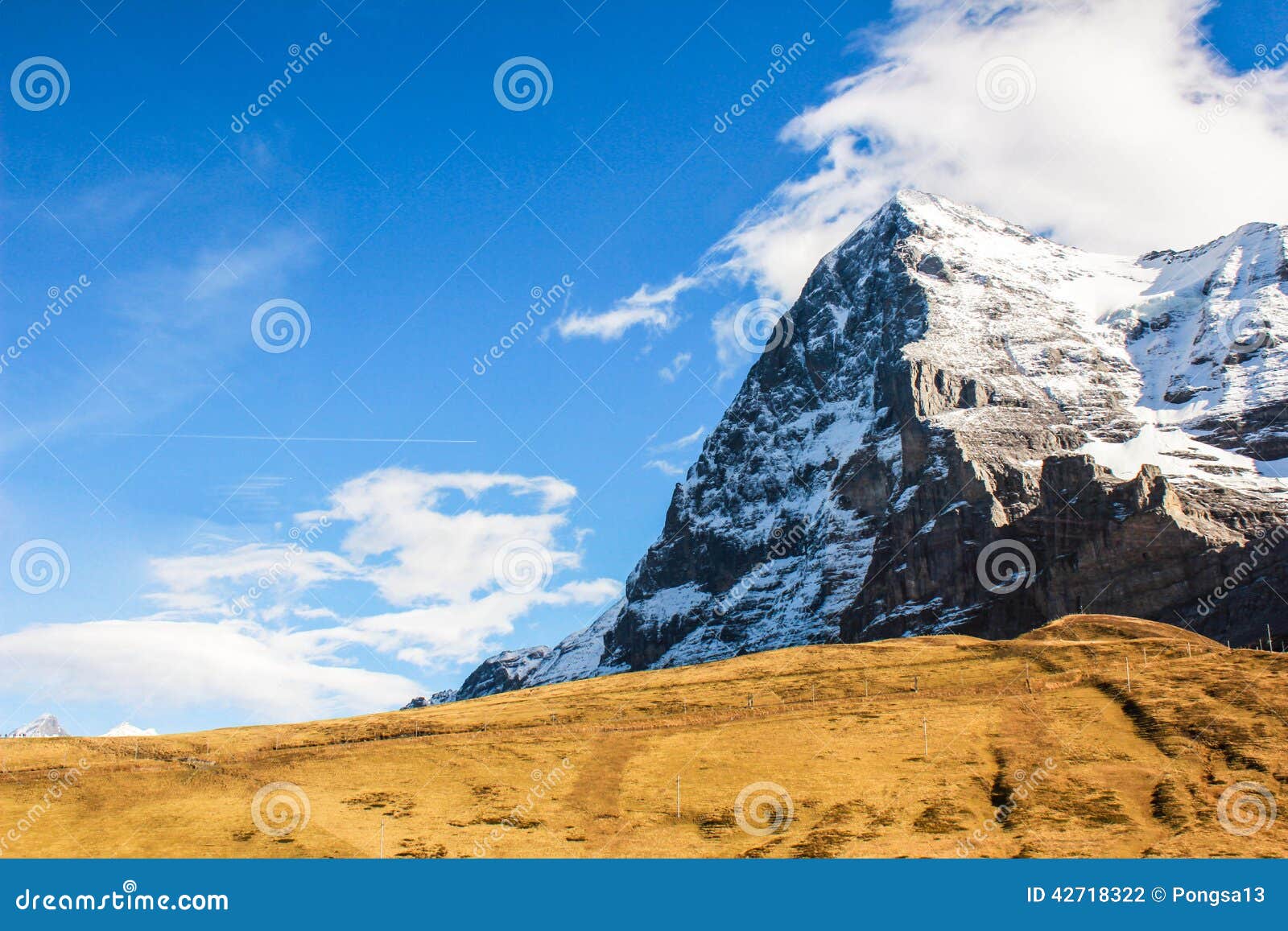 A Big Snow Mount and Blue Sky Stock Photo - Image of outdoors, card ...