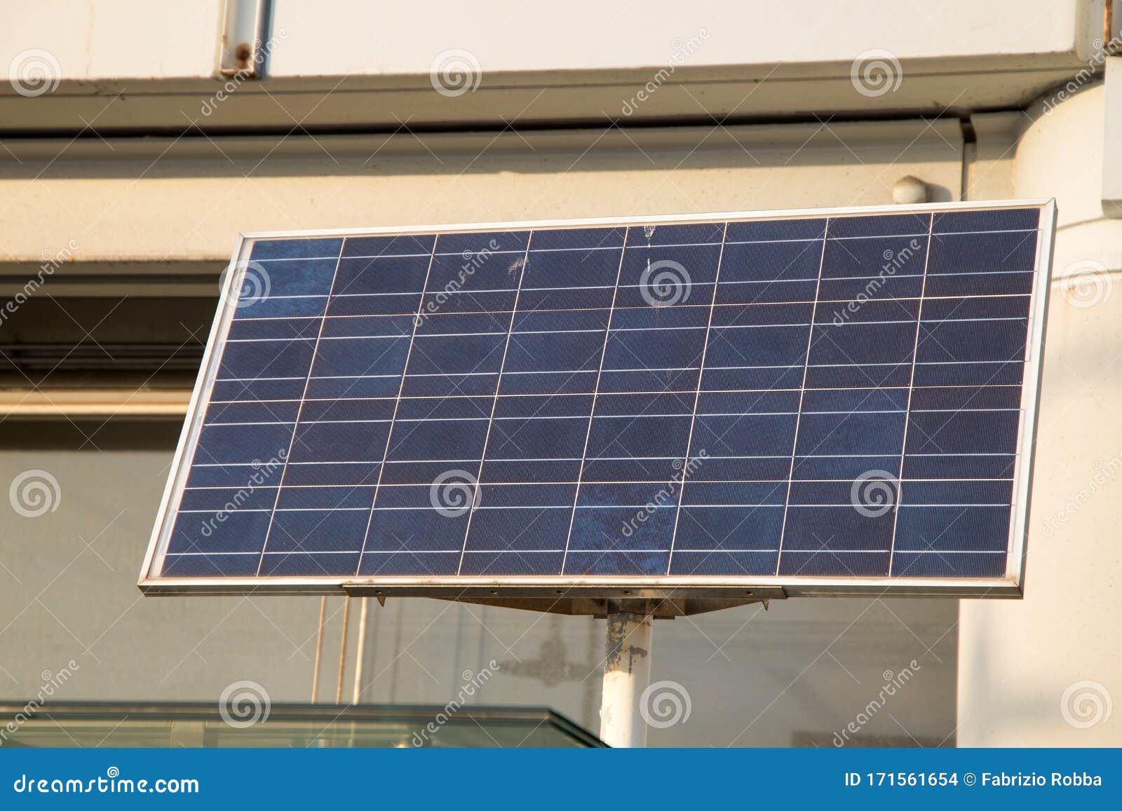 Big solar panel close-up stock photo. Image of generation - 171561654