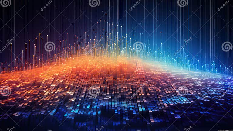 Big Sorting Algorithm Vizualization Stock Illustration Illustration Of Futuristic Cyberspace 