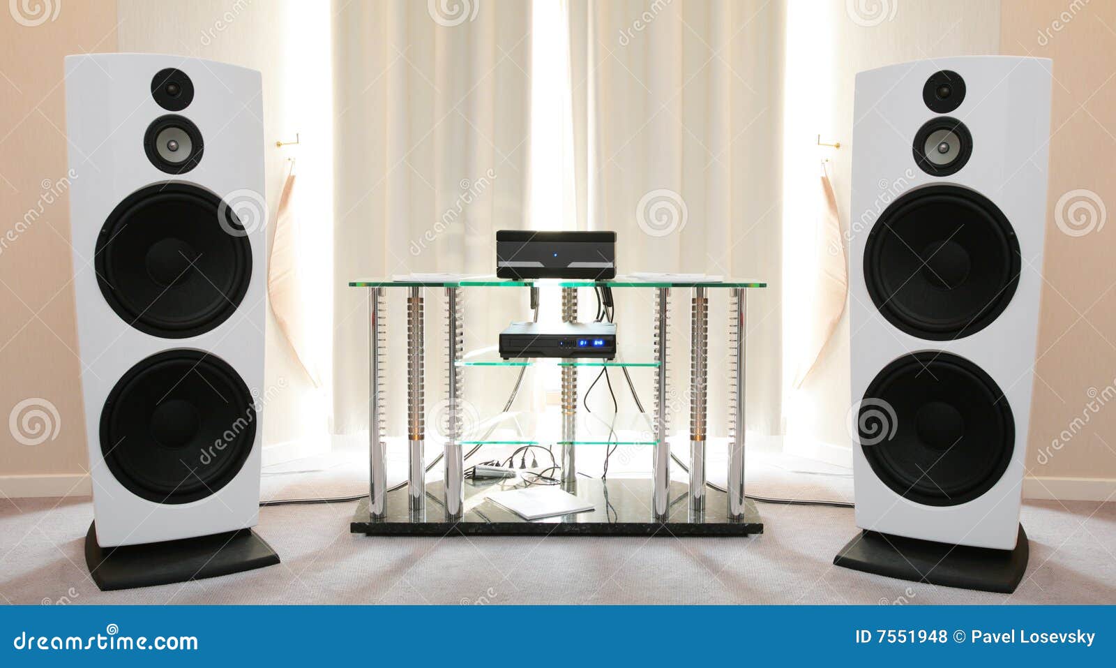 Big sound system stock photo. Image of acoustic, black - 7551948