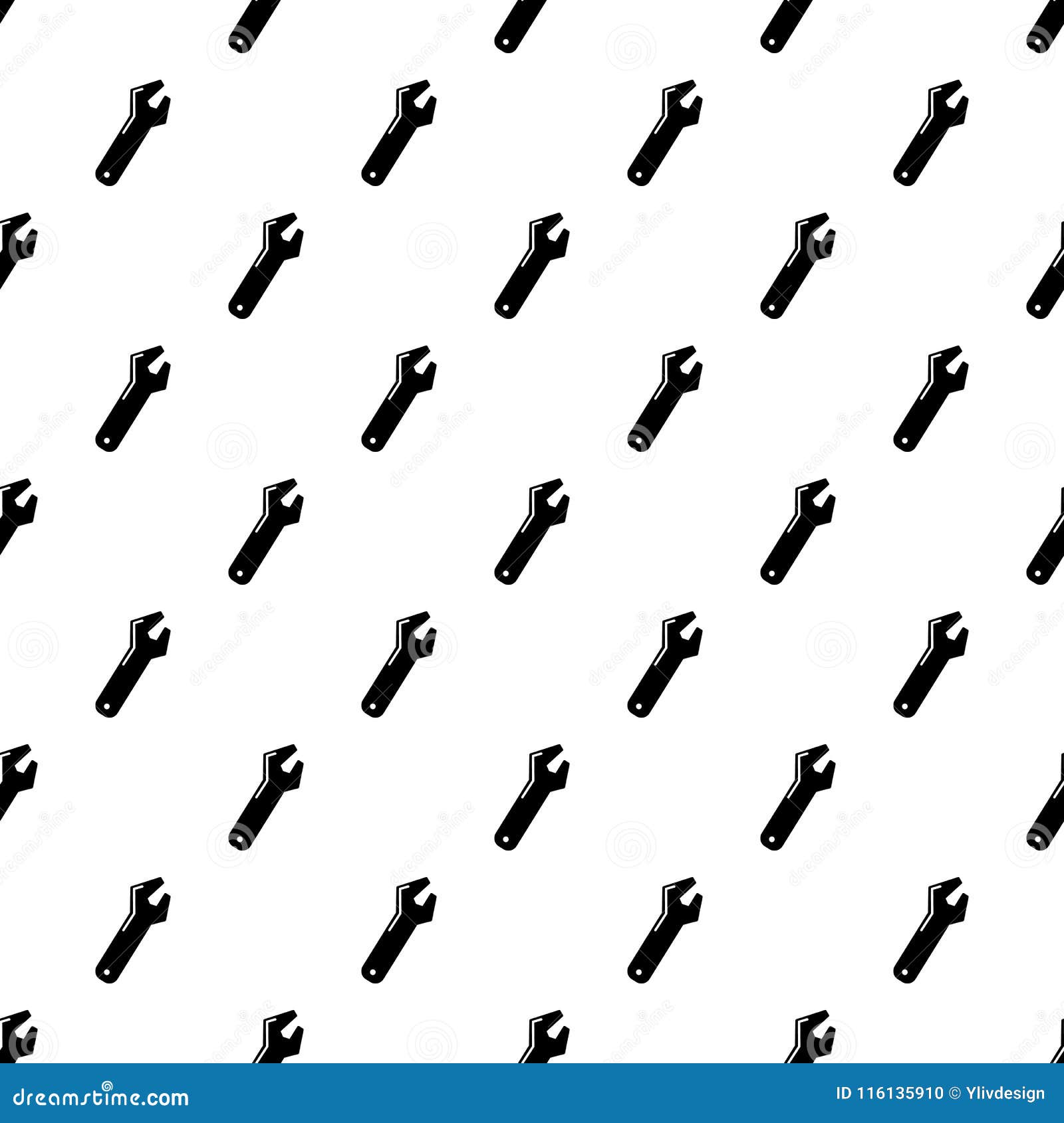 Big Spanner Pattern Vector Seamless Stock Vector - Illustration of ...