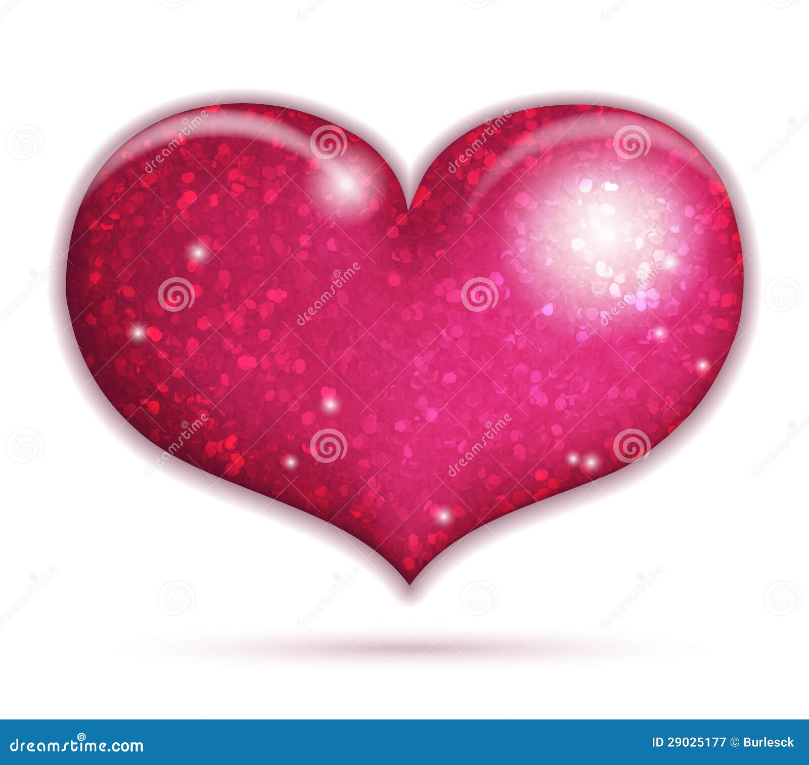 Big sparkling heart stock vector. Illustration of elegant - 29025177