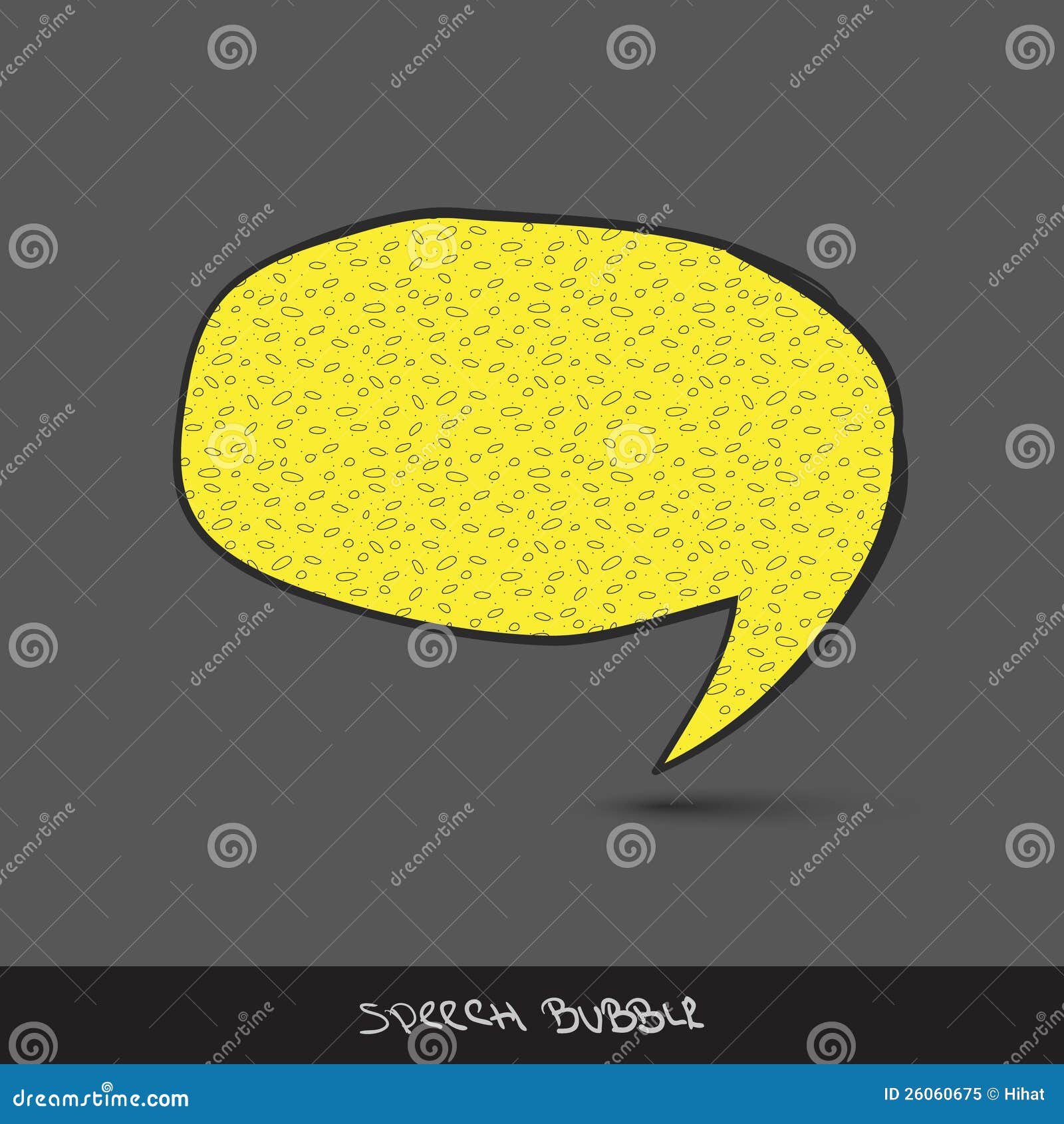 Big speech bubble. stock vector. Illustration of chat - 26060675