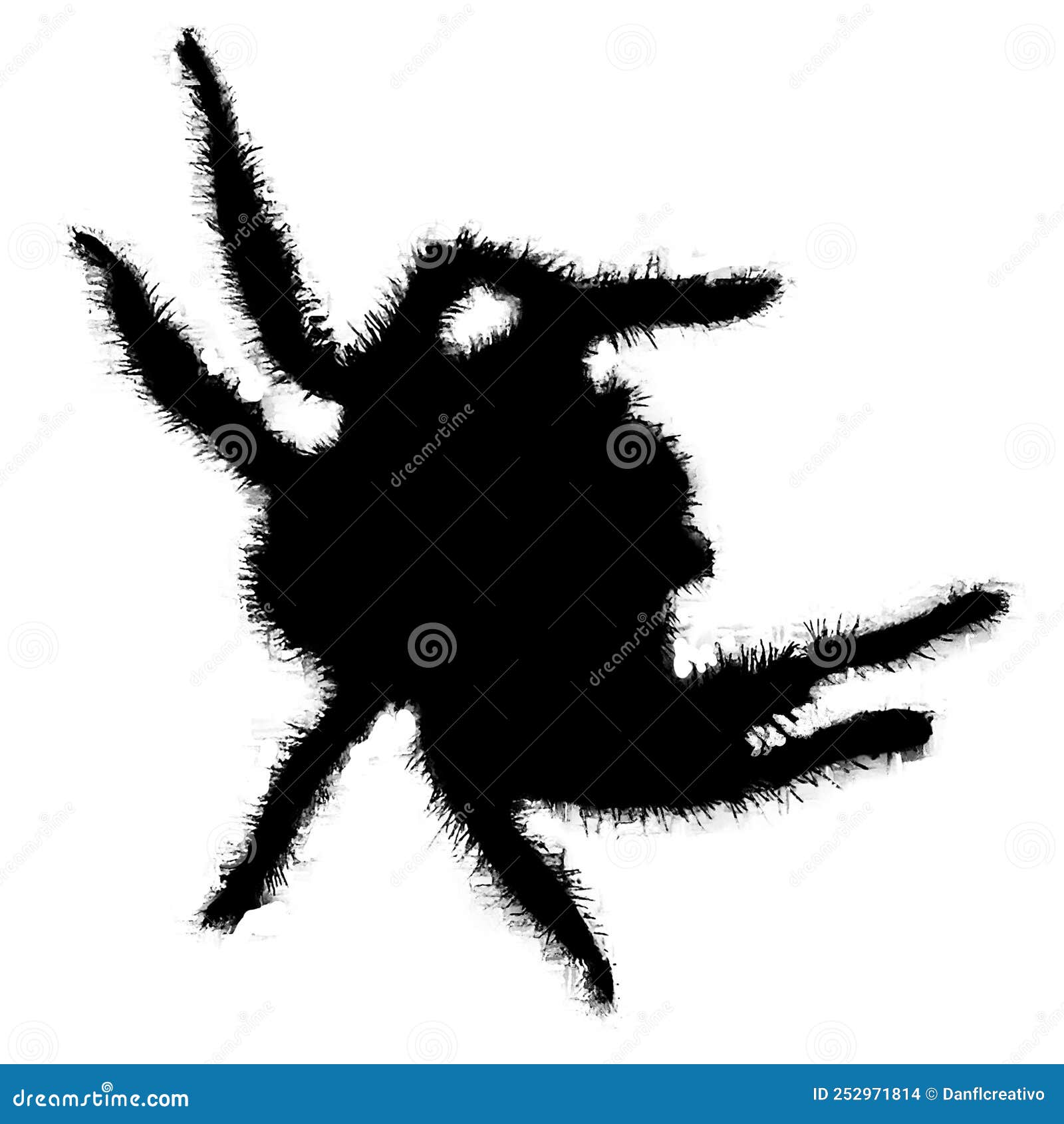 Big spider over texture stock illustration. Illustration of hairy ...