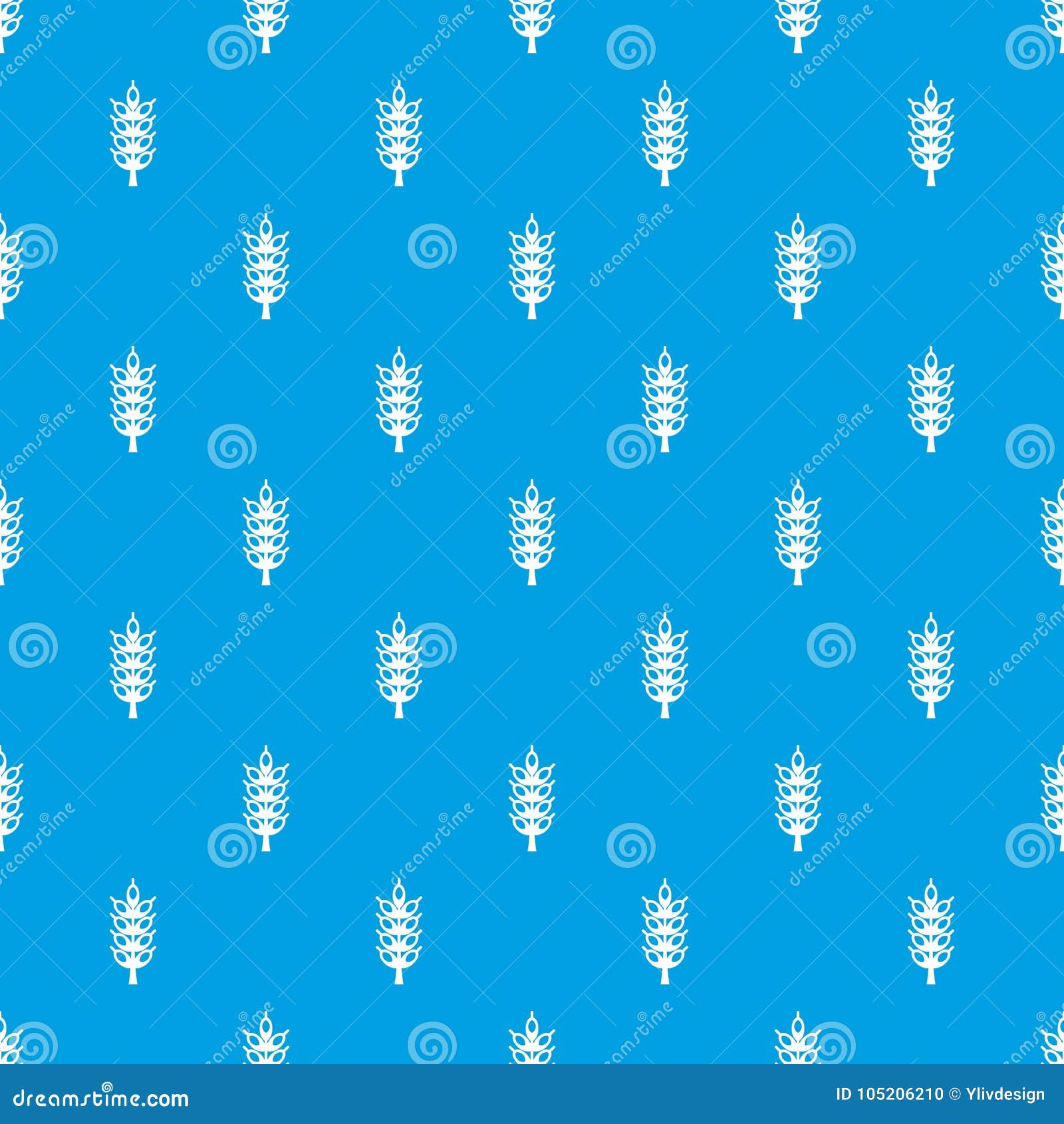 Big Spike Pattern Seamless Blue Stock Vector - Illustration of isolated ...