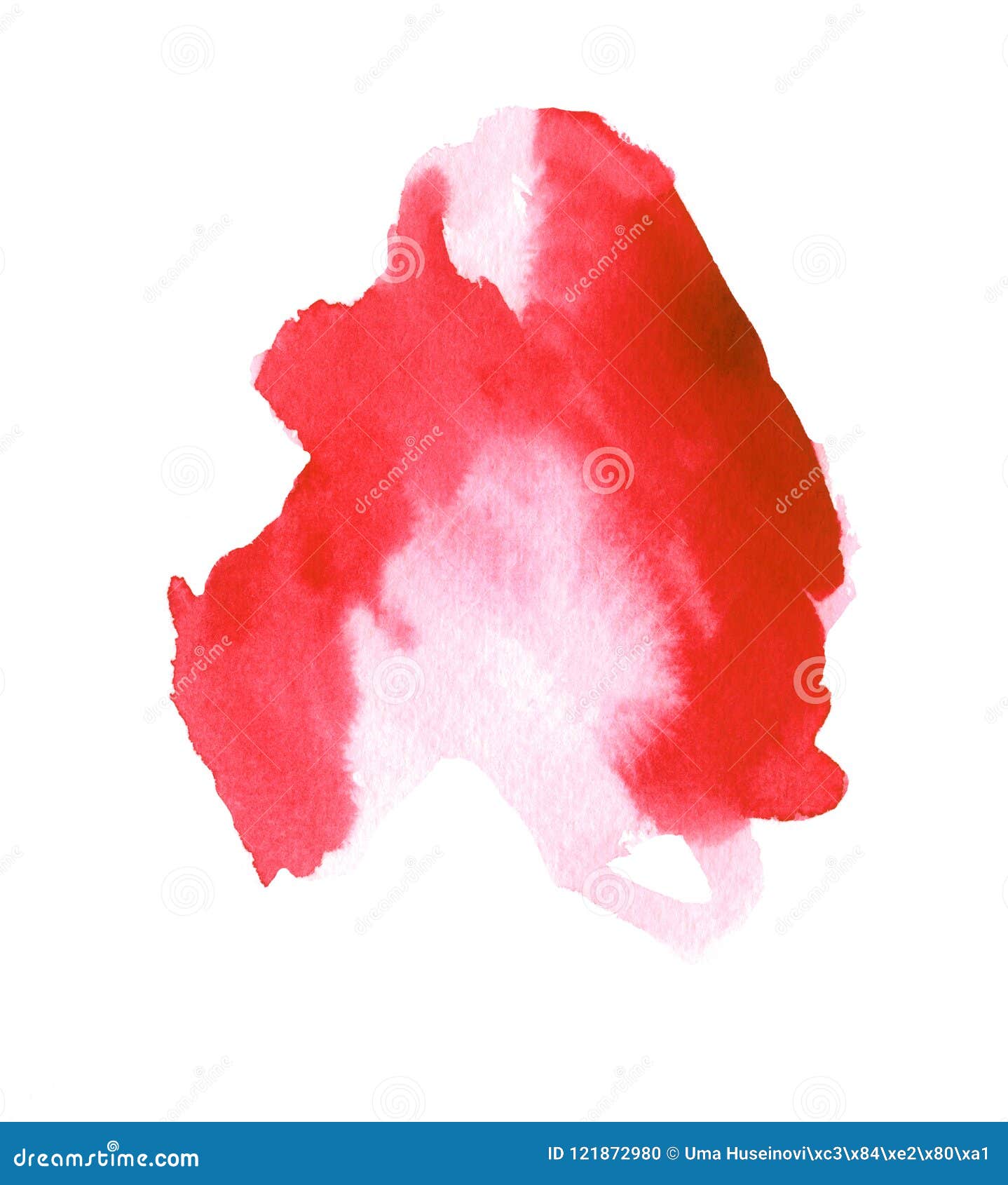 Big Splash of Red Watercolor Stock Illustration - Illustration of ...