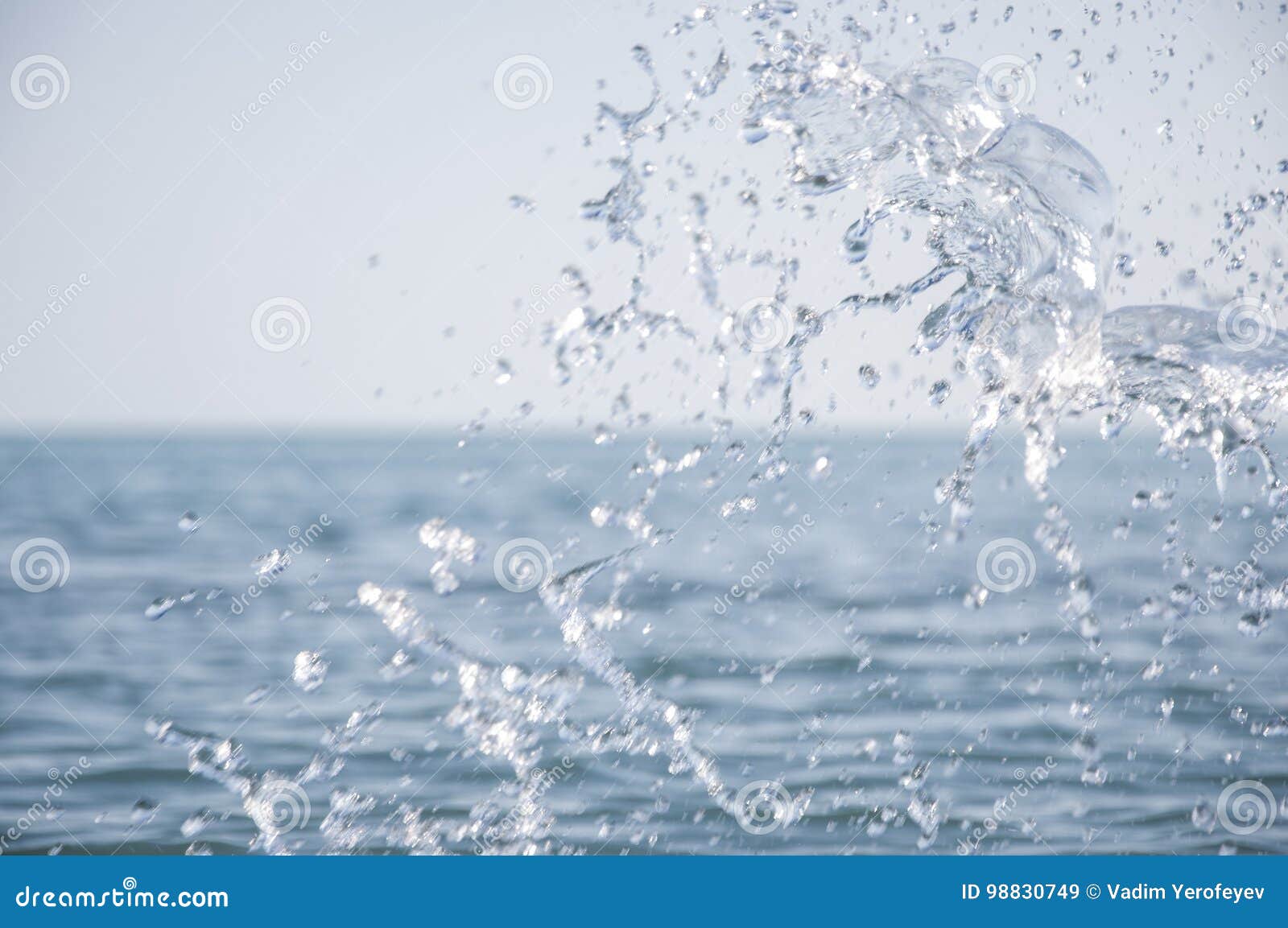 Splashing sea water stock image. Image of nature, closeup - 98830749