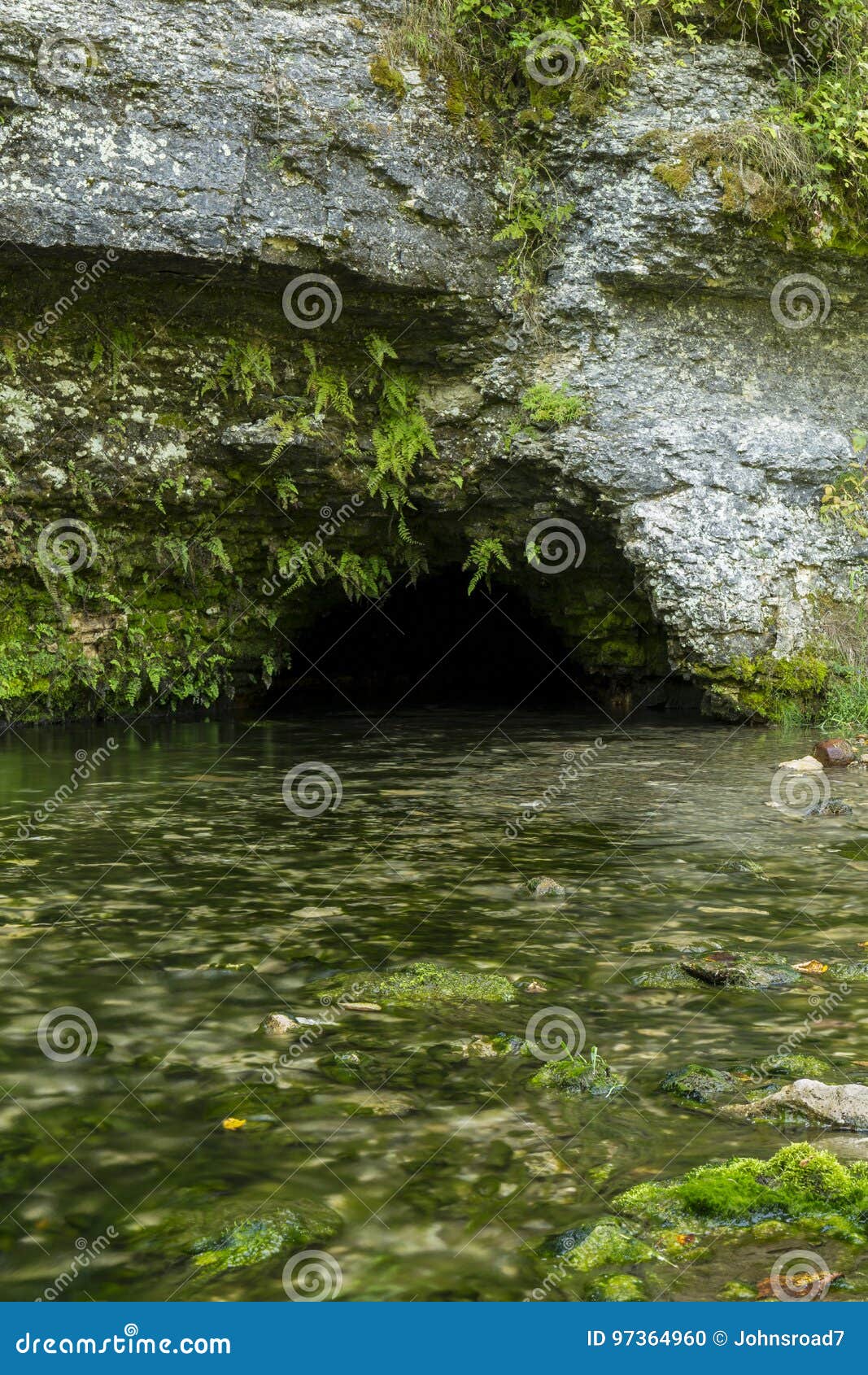 Big Spring Cave stock photo. Image of river, landmark - 97364960