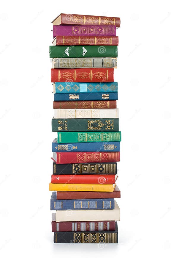 Big stack of books stock illustration. Illustration of closed - 45634816