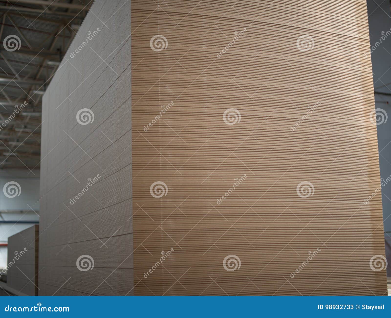Big Stack of MDF Boards. Medium Density Fibreboard Stock Image - Image ...