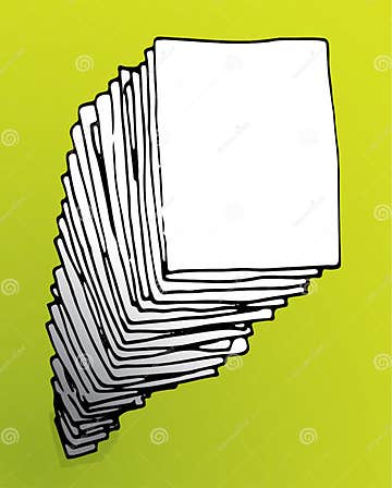Big stack of paper stock vector. Illustration of group - 43905891