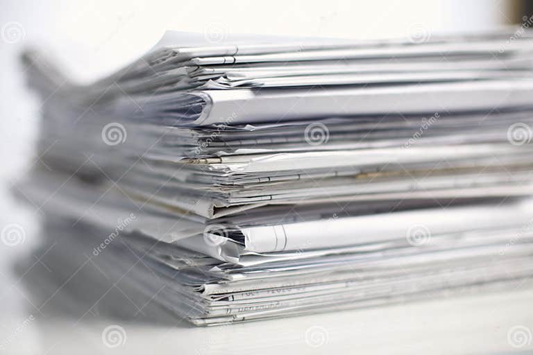 Big Stack of Papers ,documents on the Desk Stock Photo - Image of heap ...