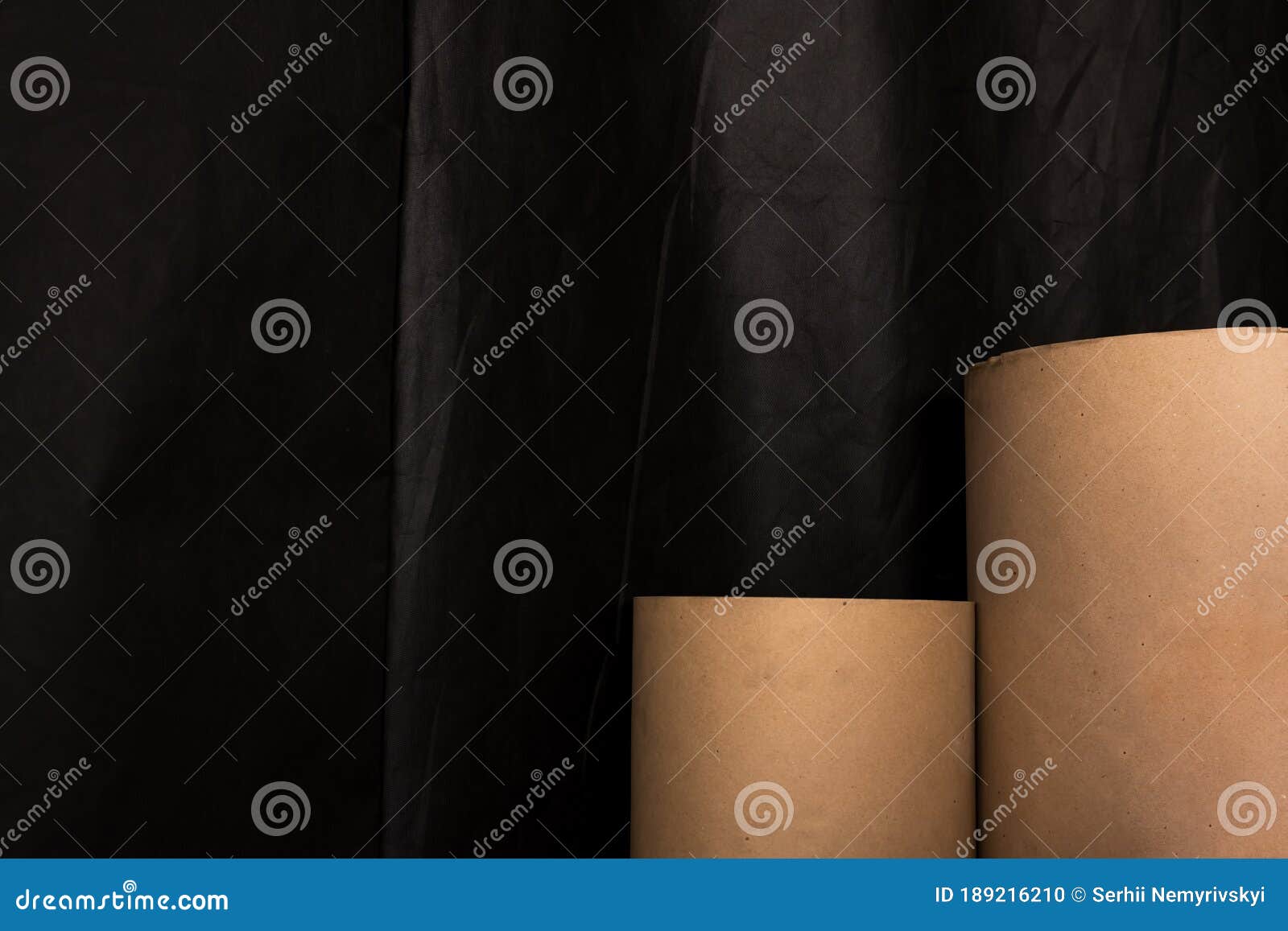 Big Stack of Printing Paper Rolls in Warehouse. the Concept of ...