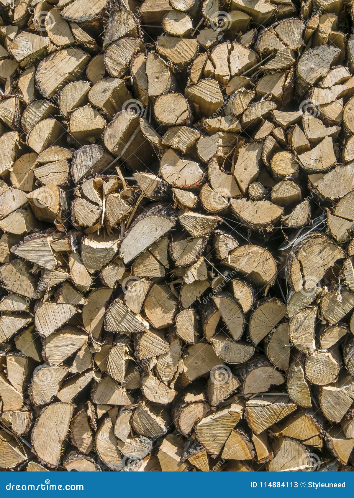 Stack of Wood Background Vertical Stock Image - Image of firewood ...