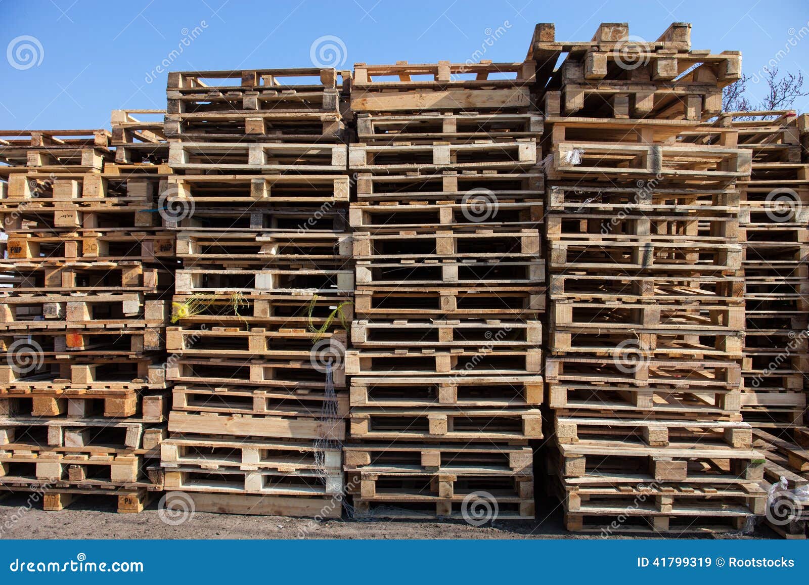 Wooden Cargo Pallets Arranger At A Truck Royalty-Free Stock Photography ...