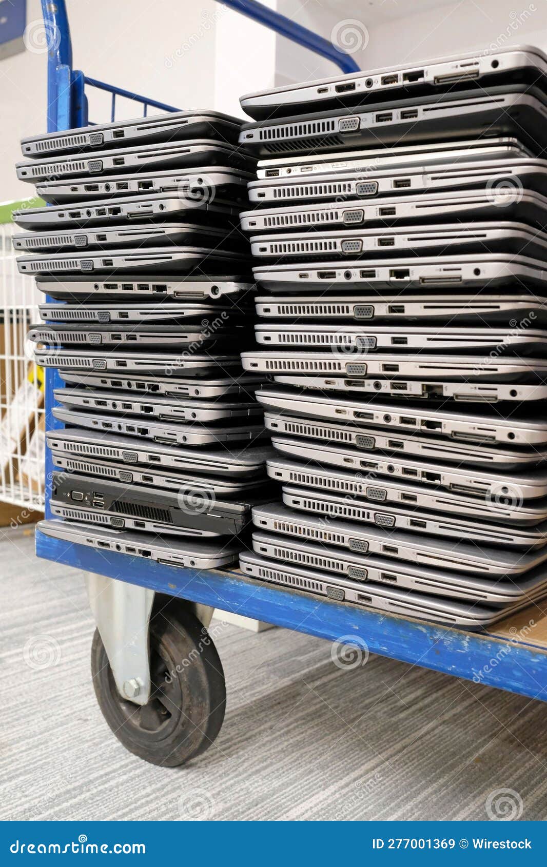 Big Stacks of Discarded Laptops Stock Image - Image of electronics ...
