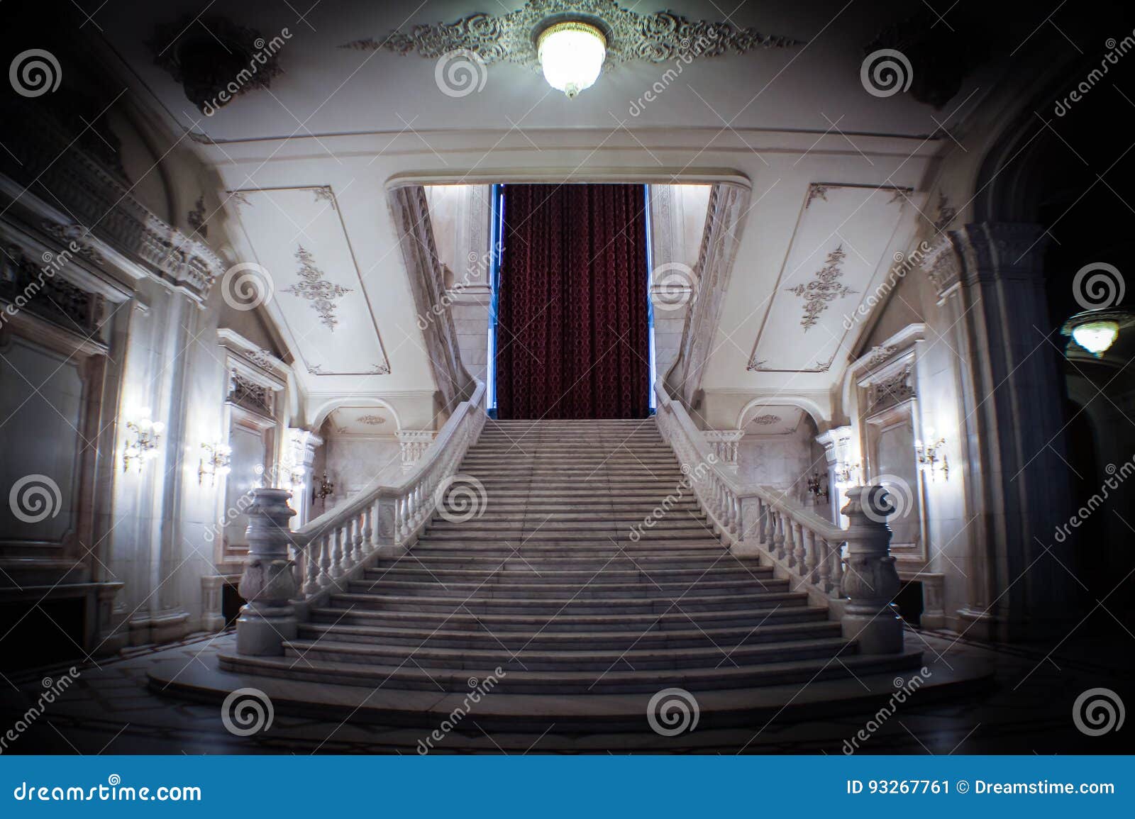 Big staircase stock image. Image of light, marble, staircase - 93267761