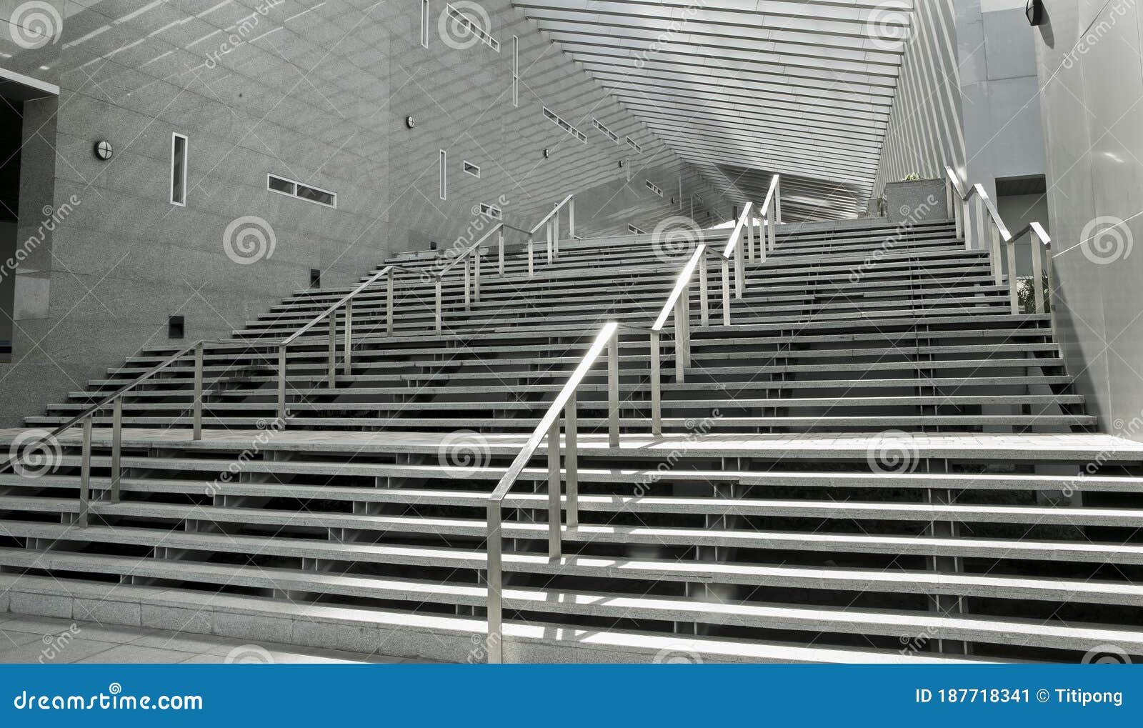 Big Stairs in Front of the Building Stock Image - Image of decoration ...