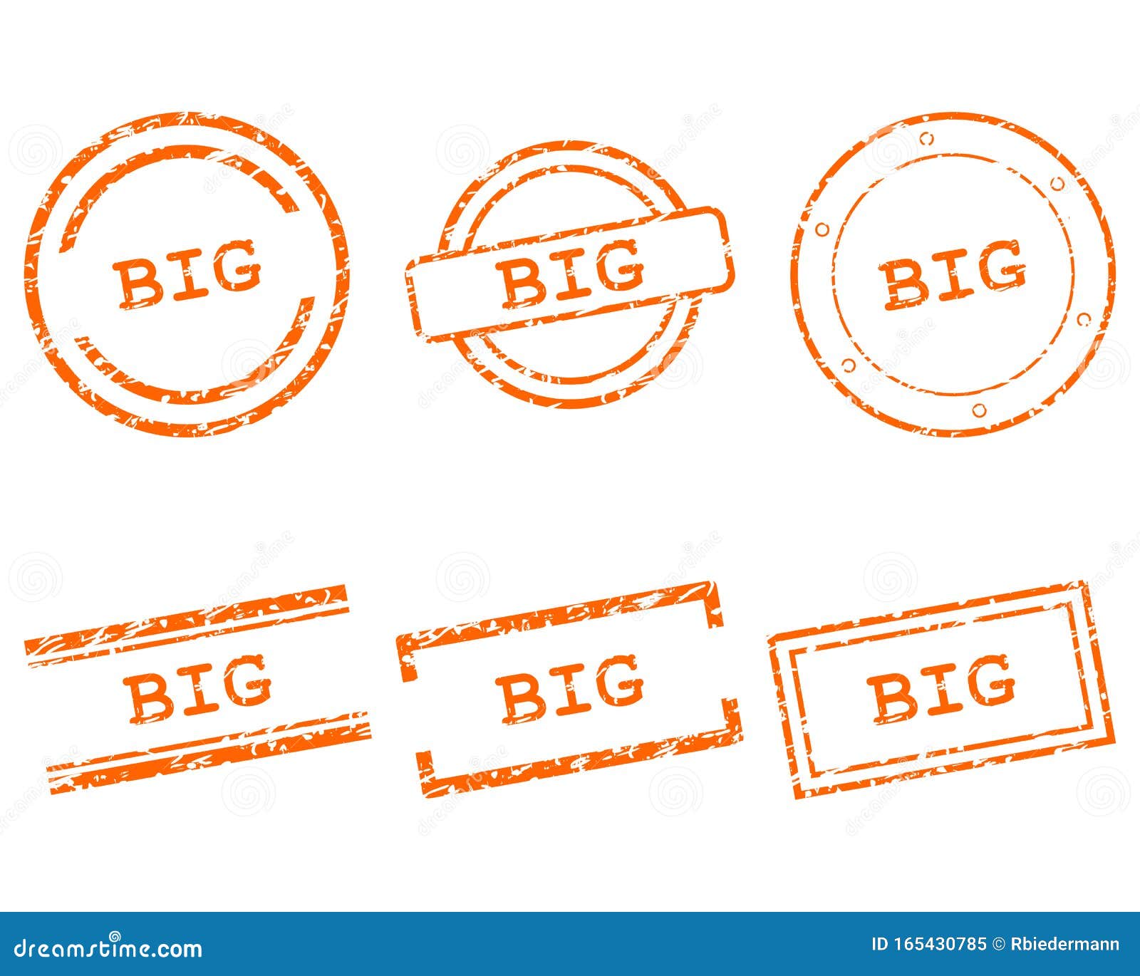 Big stamps stock vector. Illustration of seal, promotion - 165430785