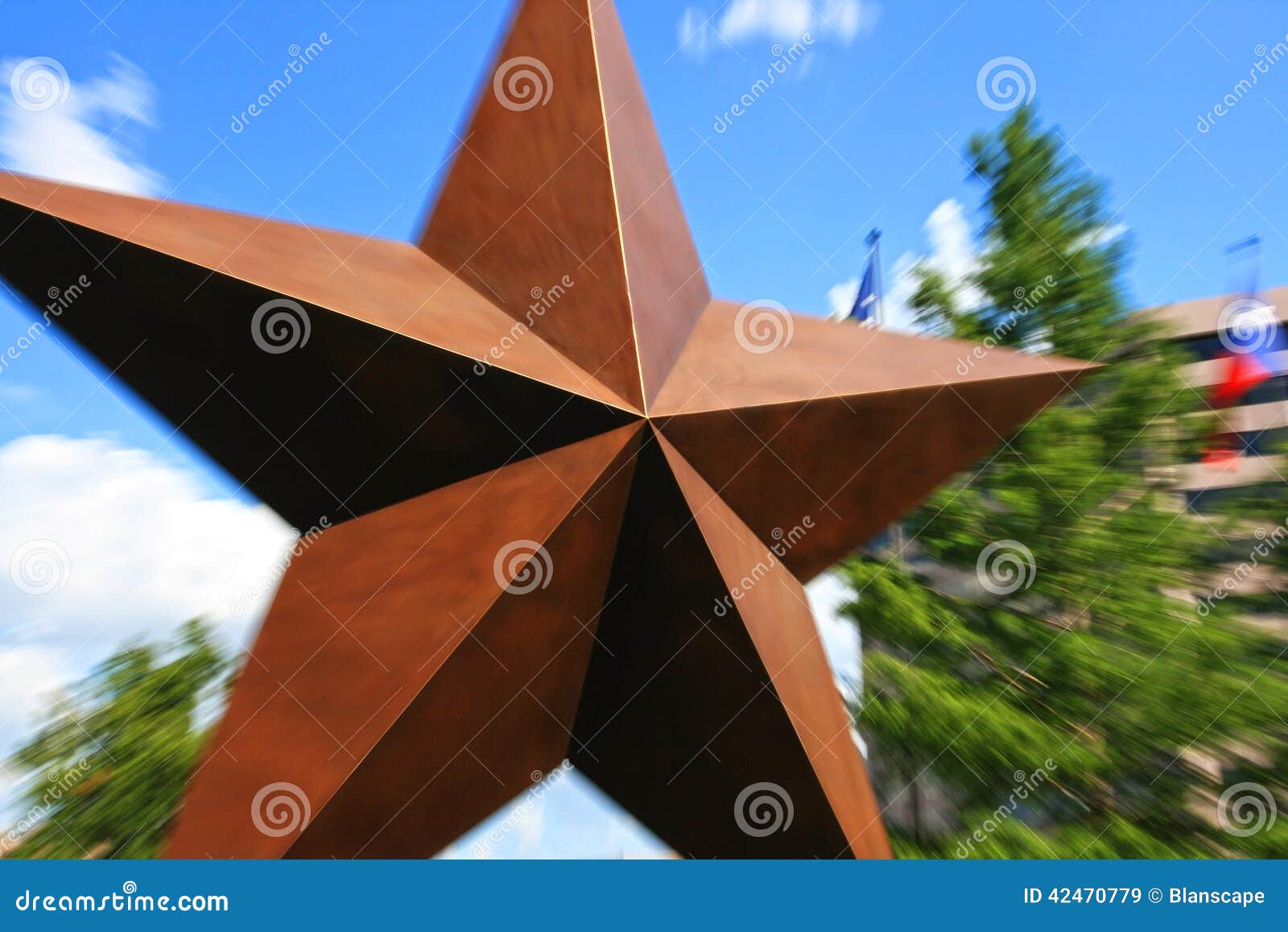 Big Star with Explosion Zoom in Austin Stock Image - Image of ...