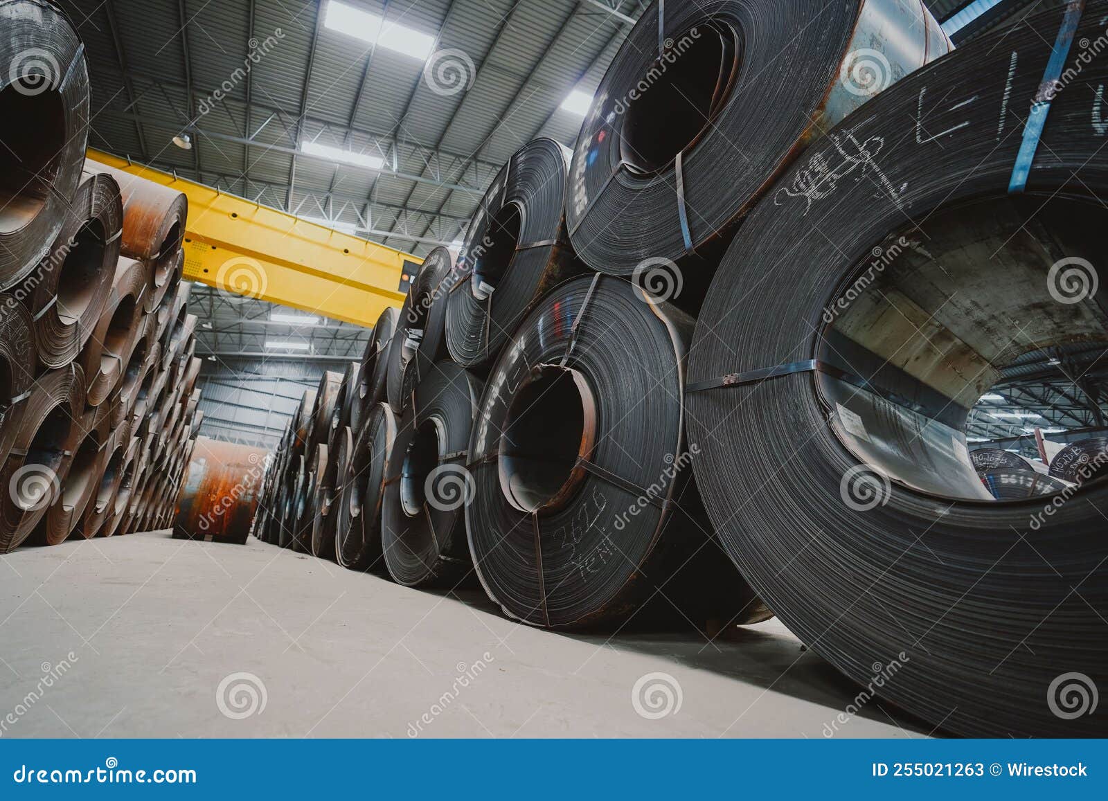 Steel Wheels in the Factory Stock Image - Image of vehicle, material ...