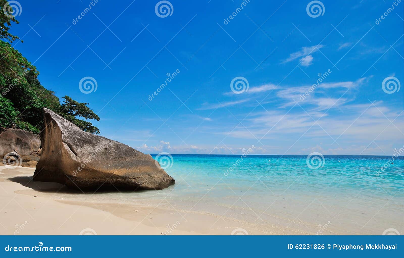 Big Stone on the beach stock photo. Image of green, beach - 62231826