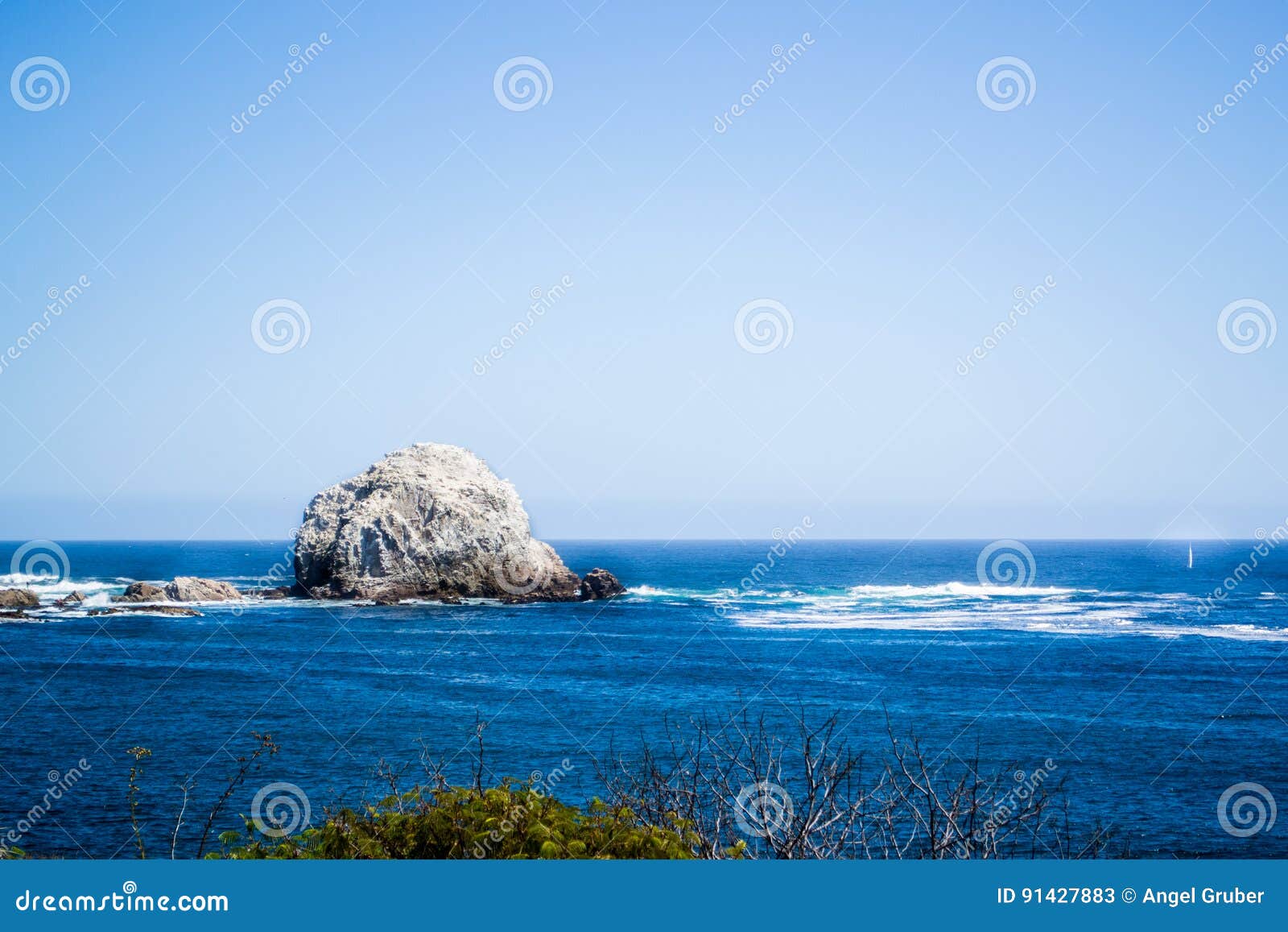 Big stone in the beach stock image. Image of holidays - 91427883