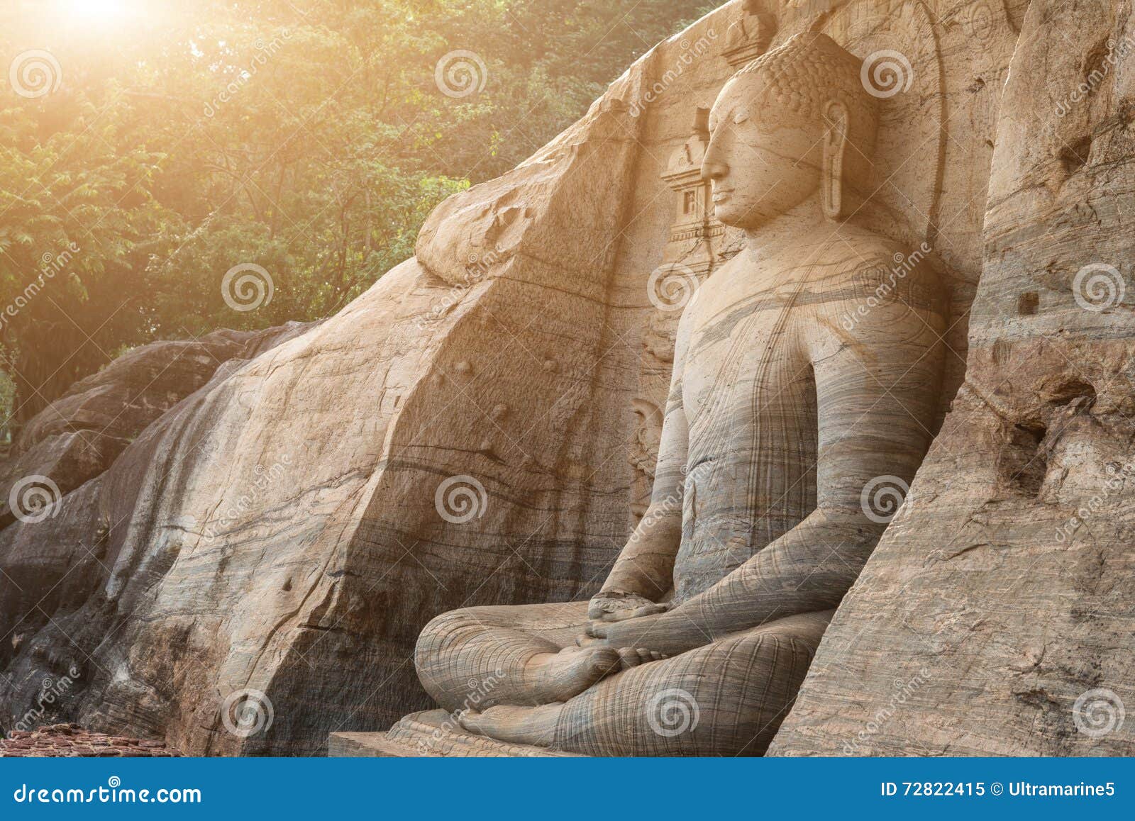 Big stone Buddha statue stock image. Image of sculpture - 72822415