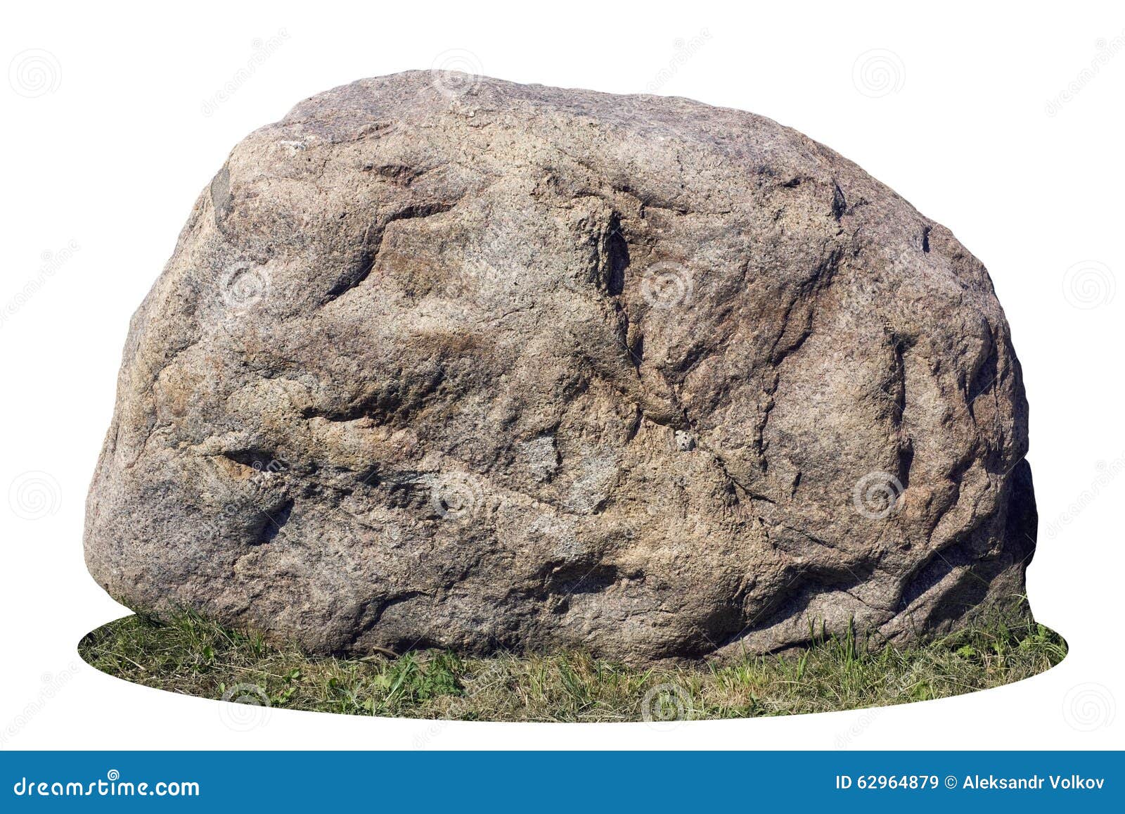 Big stone isolated stock image. Image of hard, boulder - 62964879