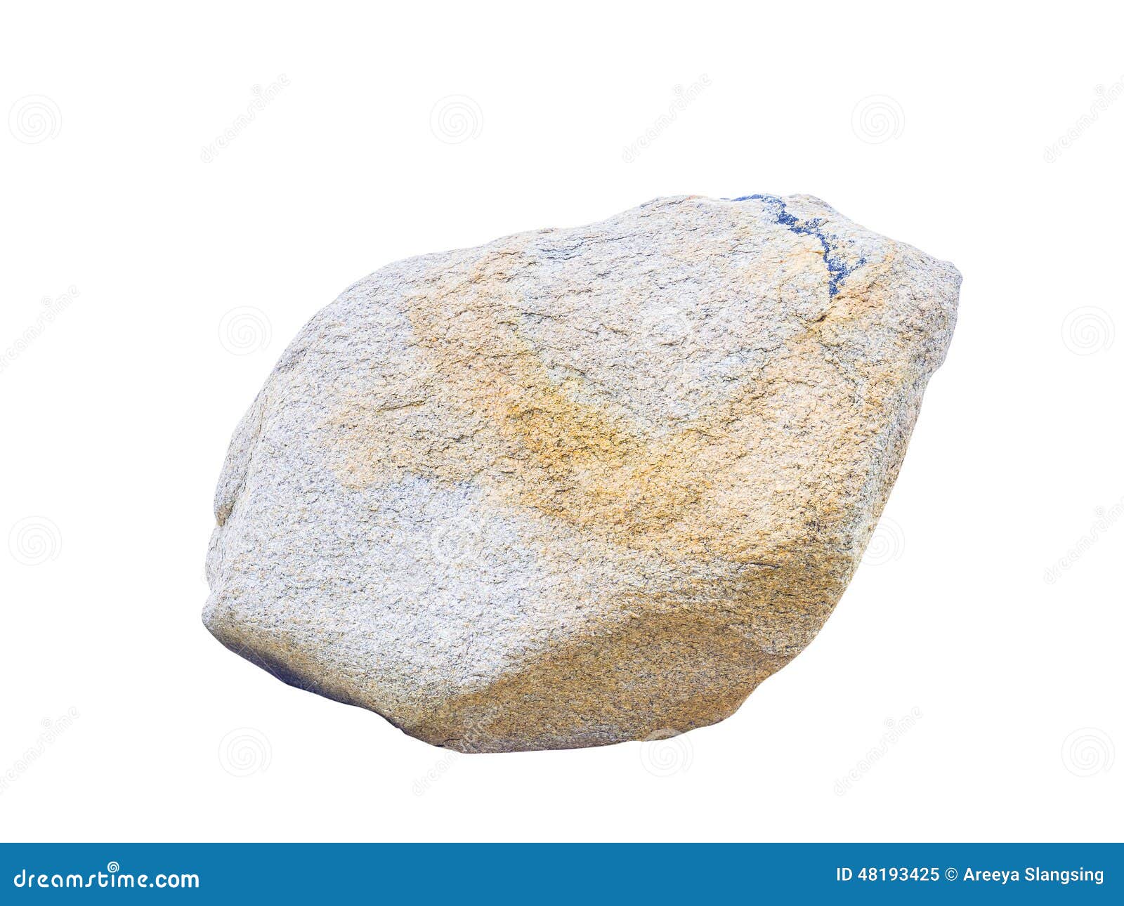 Big Stone Isolated on White Stock Image - Image of large, cutout: 48193425