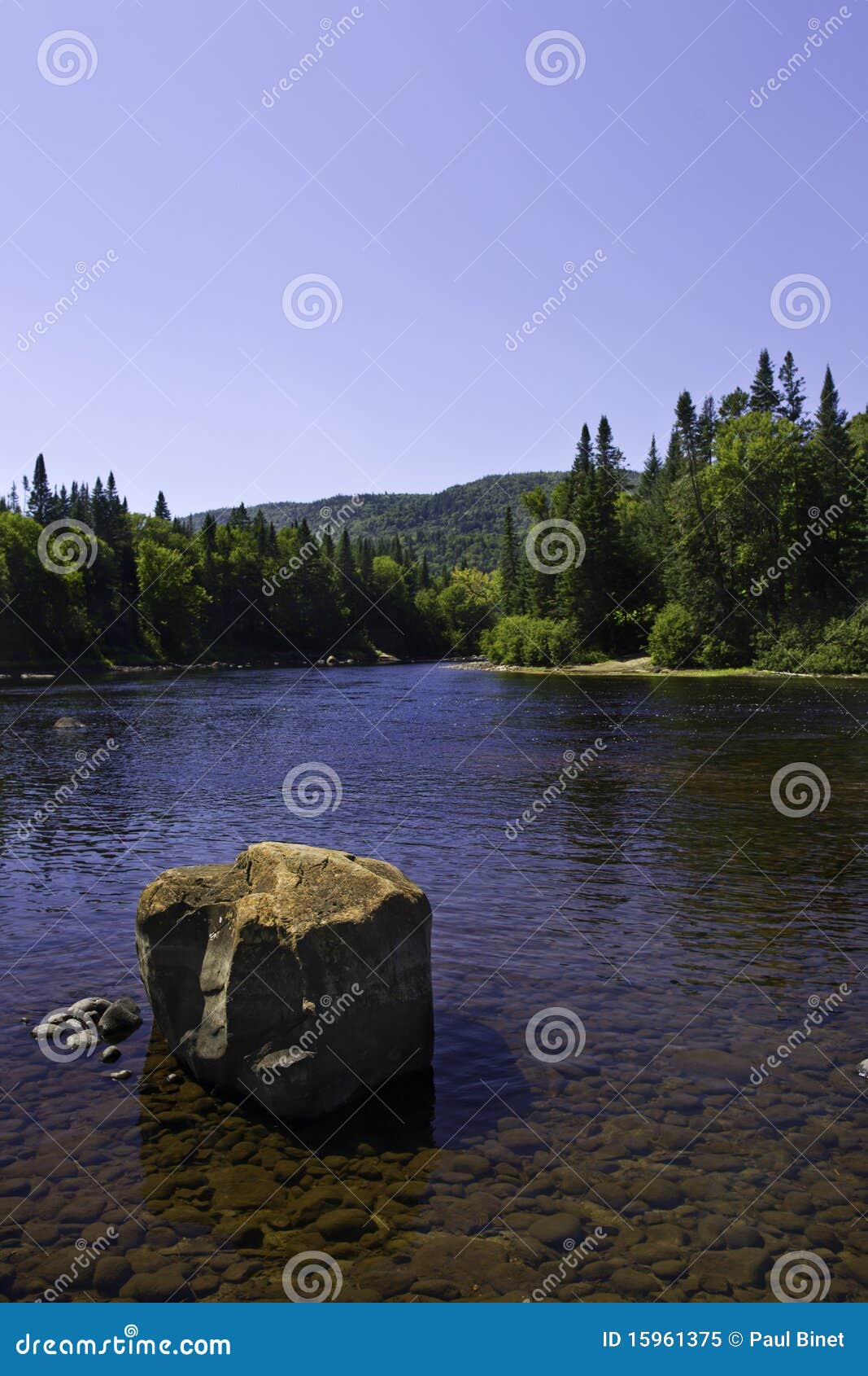 Big stone river landscape stock image. Image of conservation - 15961375