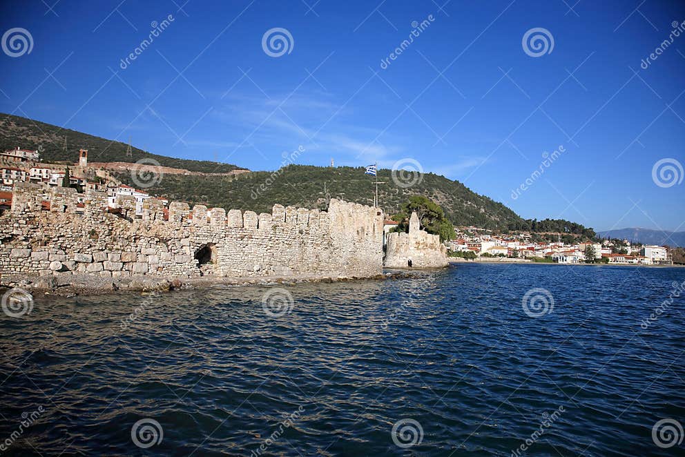Big stone wall in the sea stock image. Image of building - 28555489