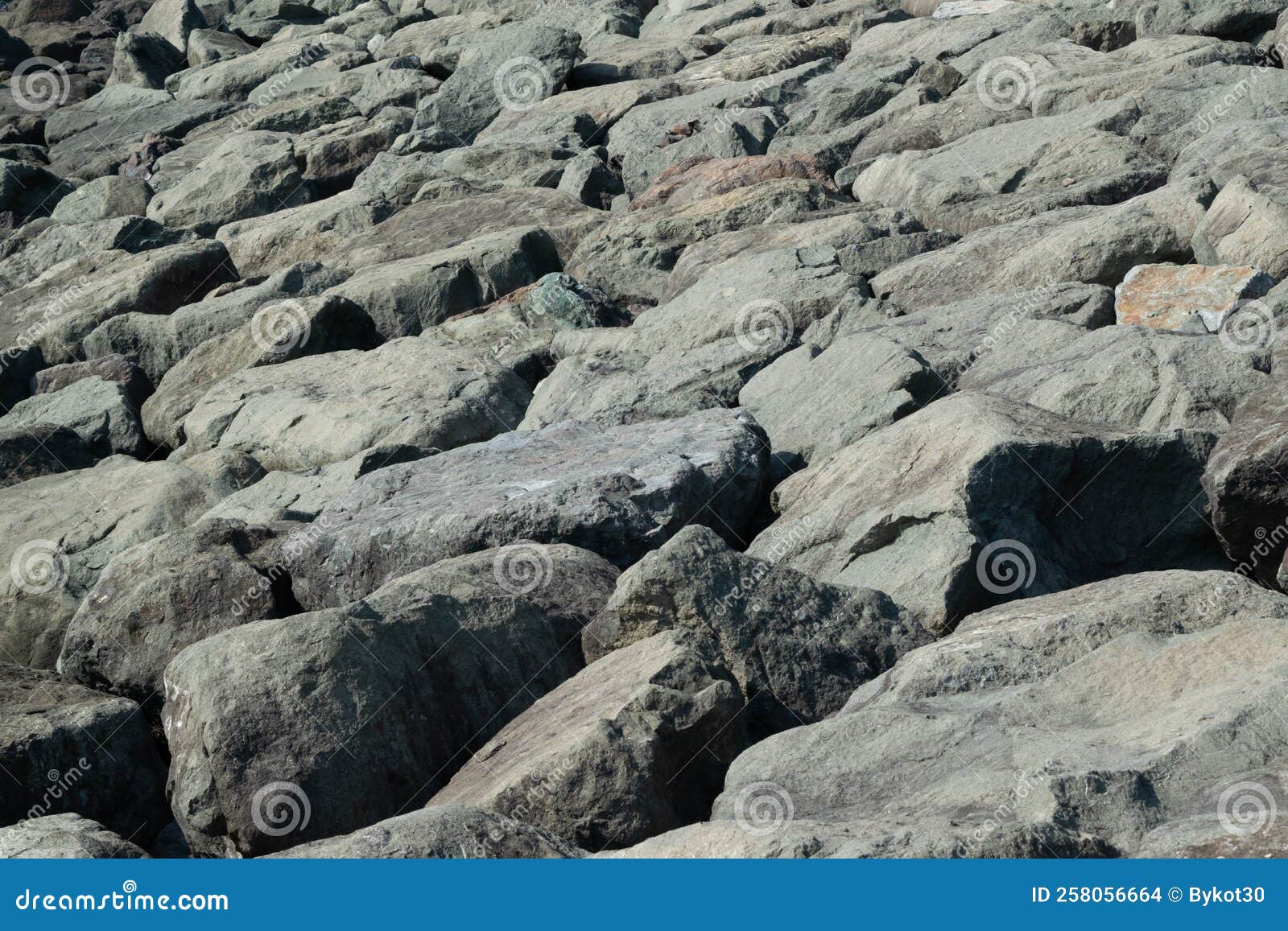 Boulders on the Seashore. Stone Background Stock Photo - Image of ...
