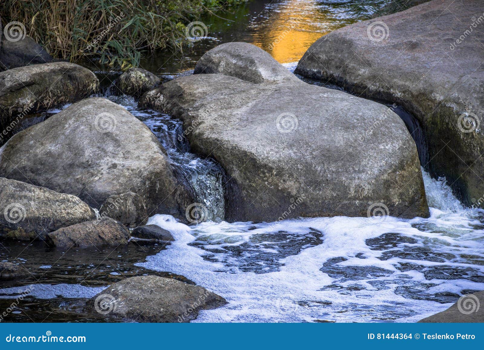 Big Stones in Mountain River Stock Photo - Image of extreme, block ...
