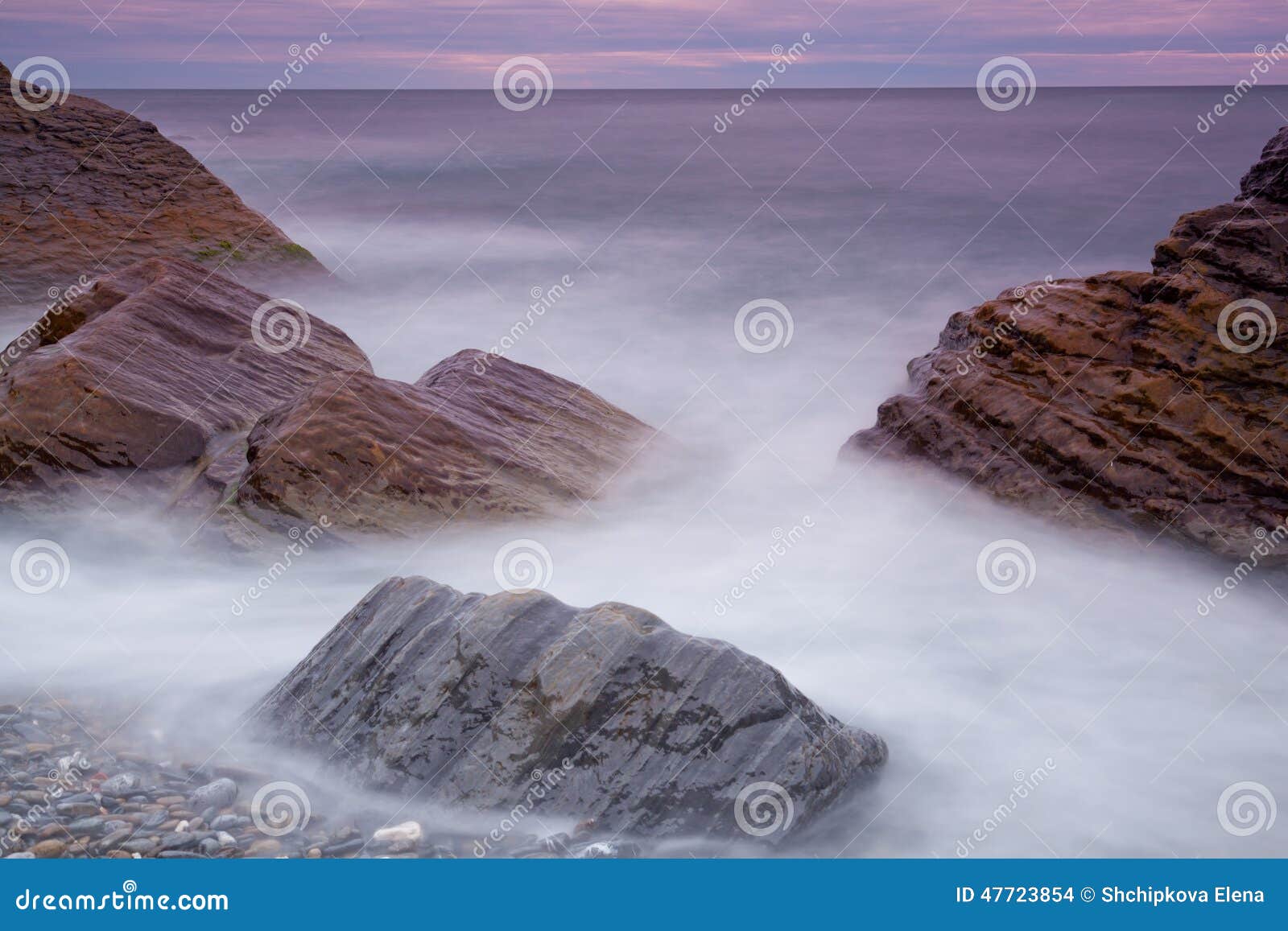 Big stones in the sea stock photo. Image of inflow, landscape - 47723854