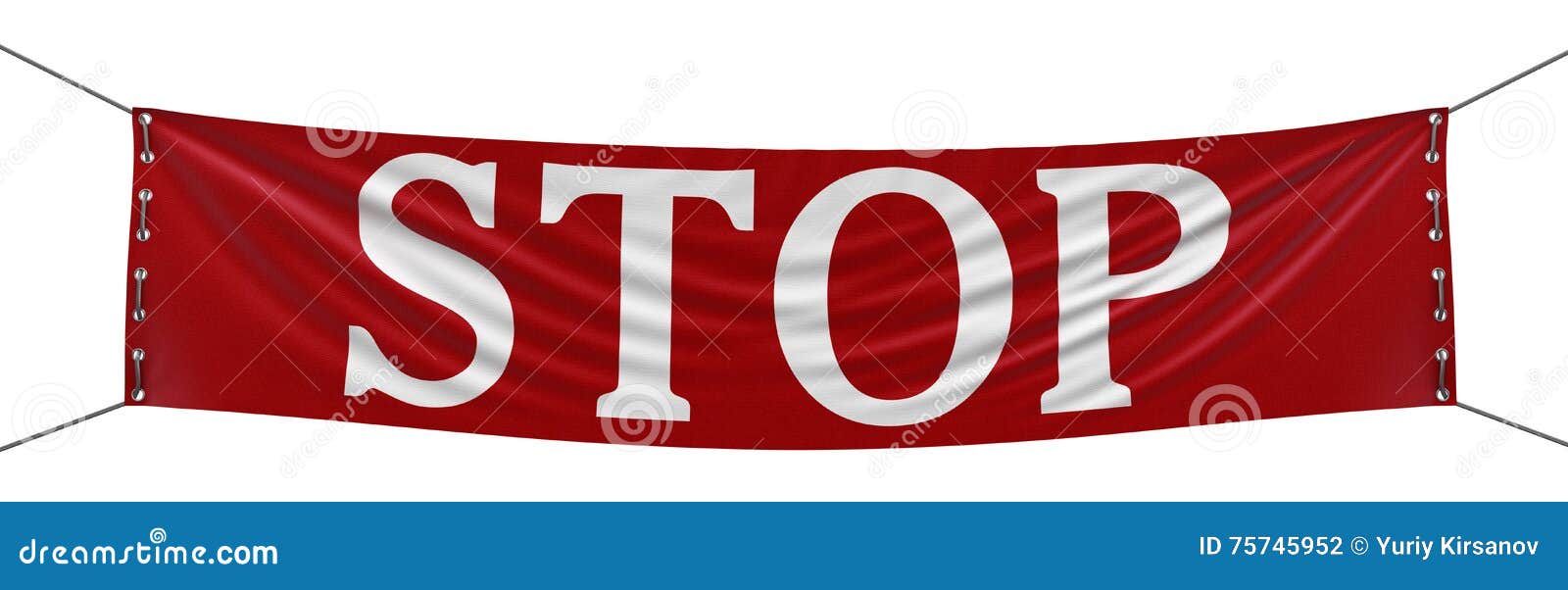Big Stop Banner stock illustration. Illustration of media - 75745952