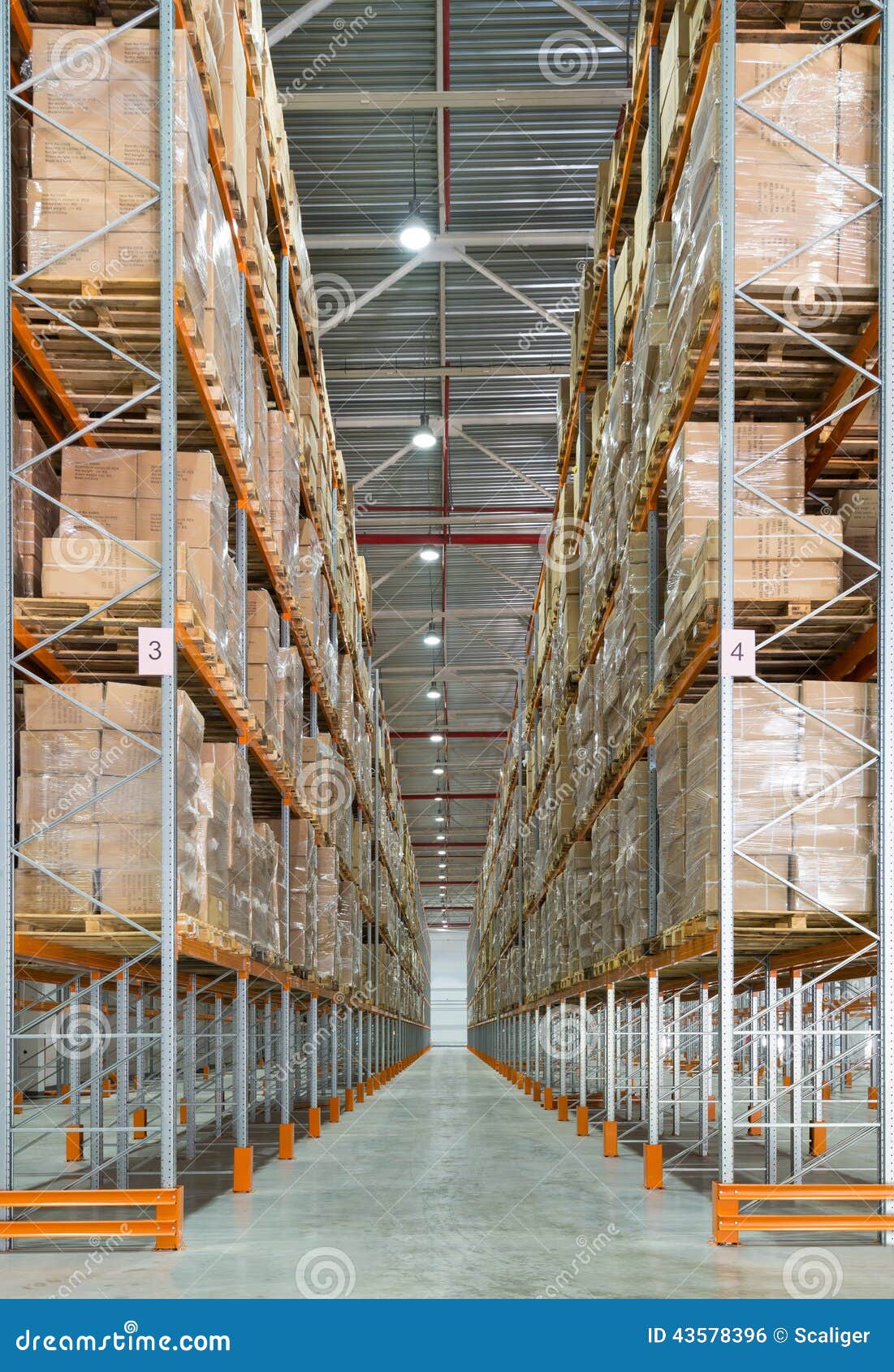 A big storage room stock photo. Image of mechanize, logistic - 43578396