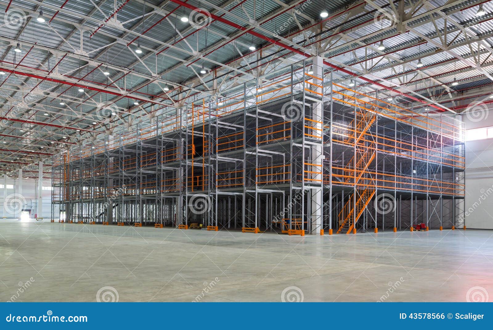 A big storage room stock photo. Image of industry, shelving - 43578566