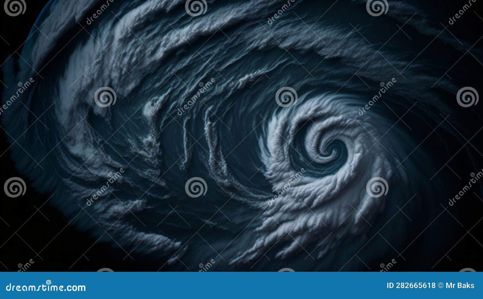 A big storm cyclone. stock illustration. Illustration of wind - 282665618