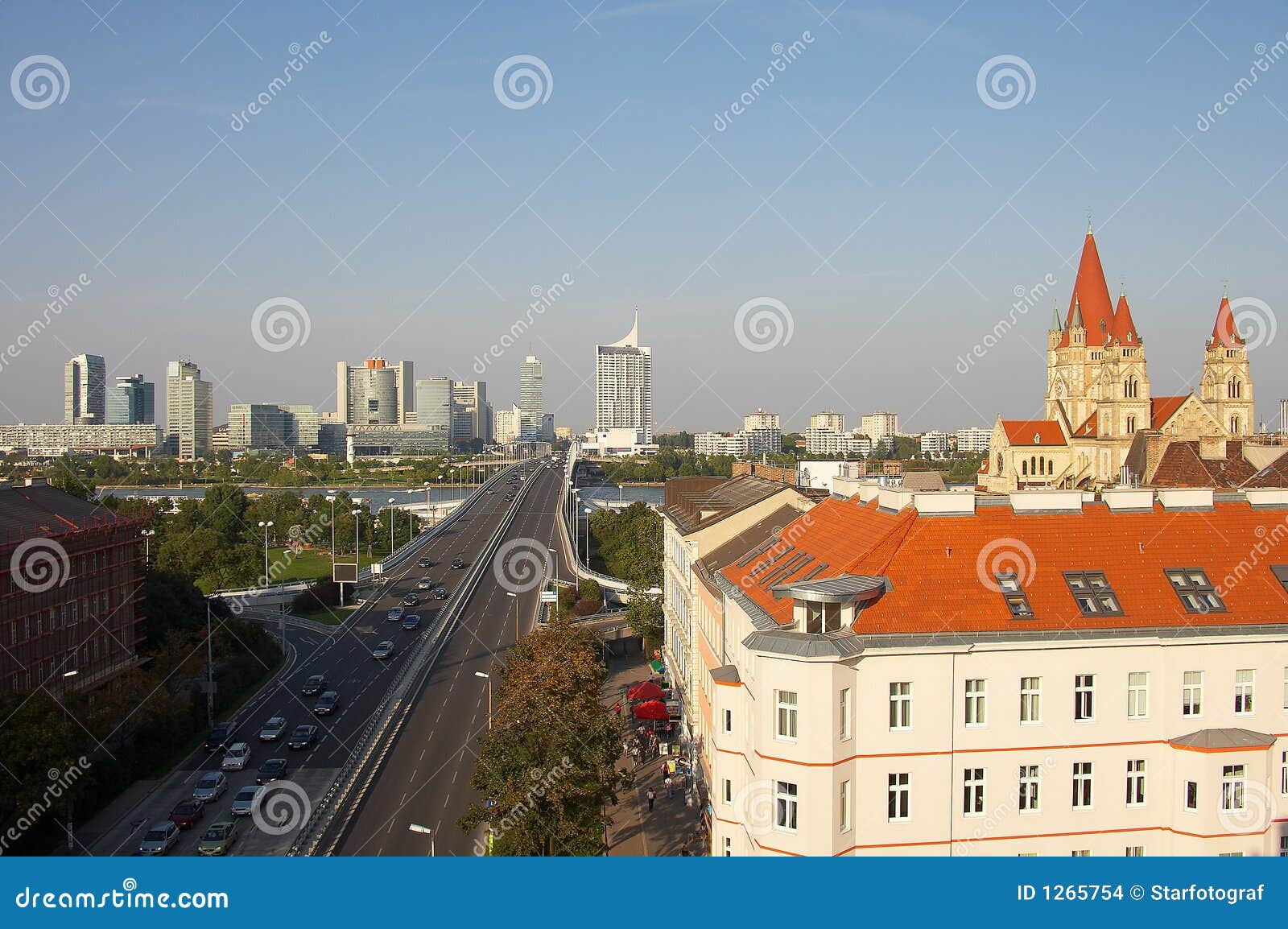 Big street stock photo. Image of city, abstract, bridge - 1265754
