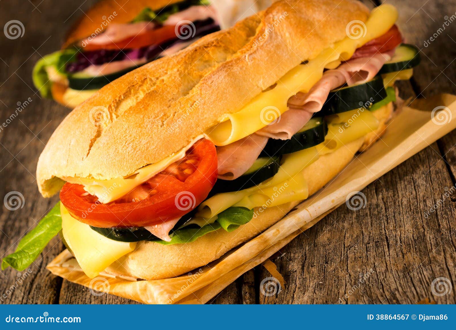 Big submarine sandwich stock image. Image of homemade - 38864567