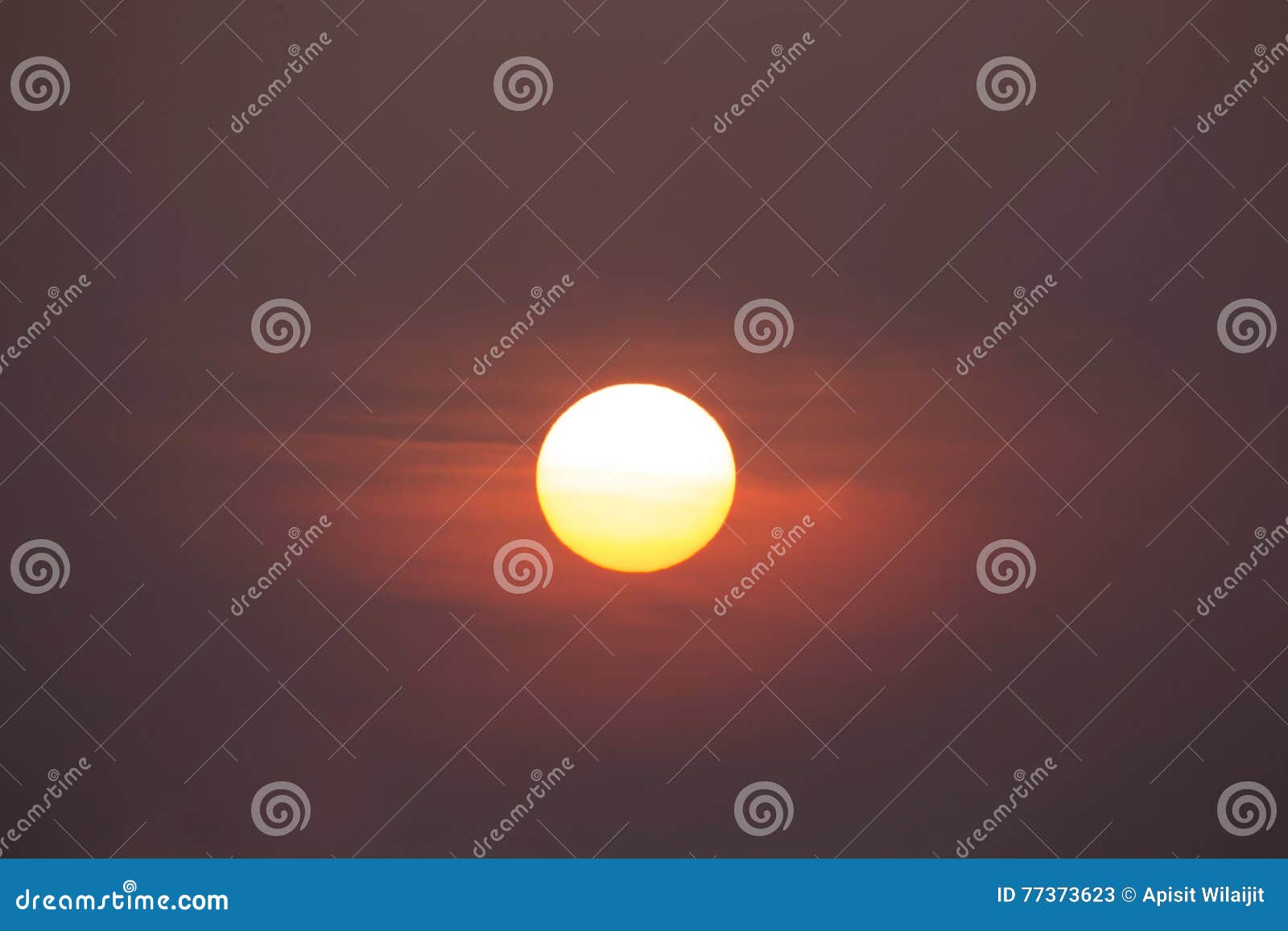 Big Sun stock image. Image of dramatic, orange, horizontal - 77373623