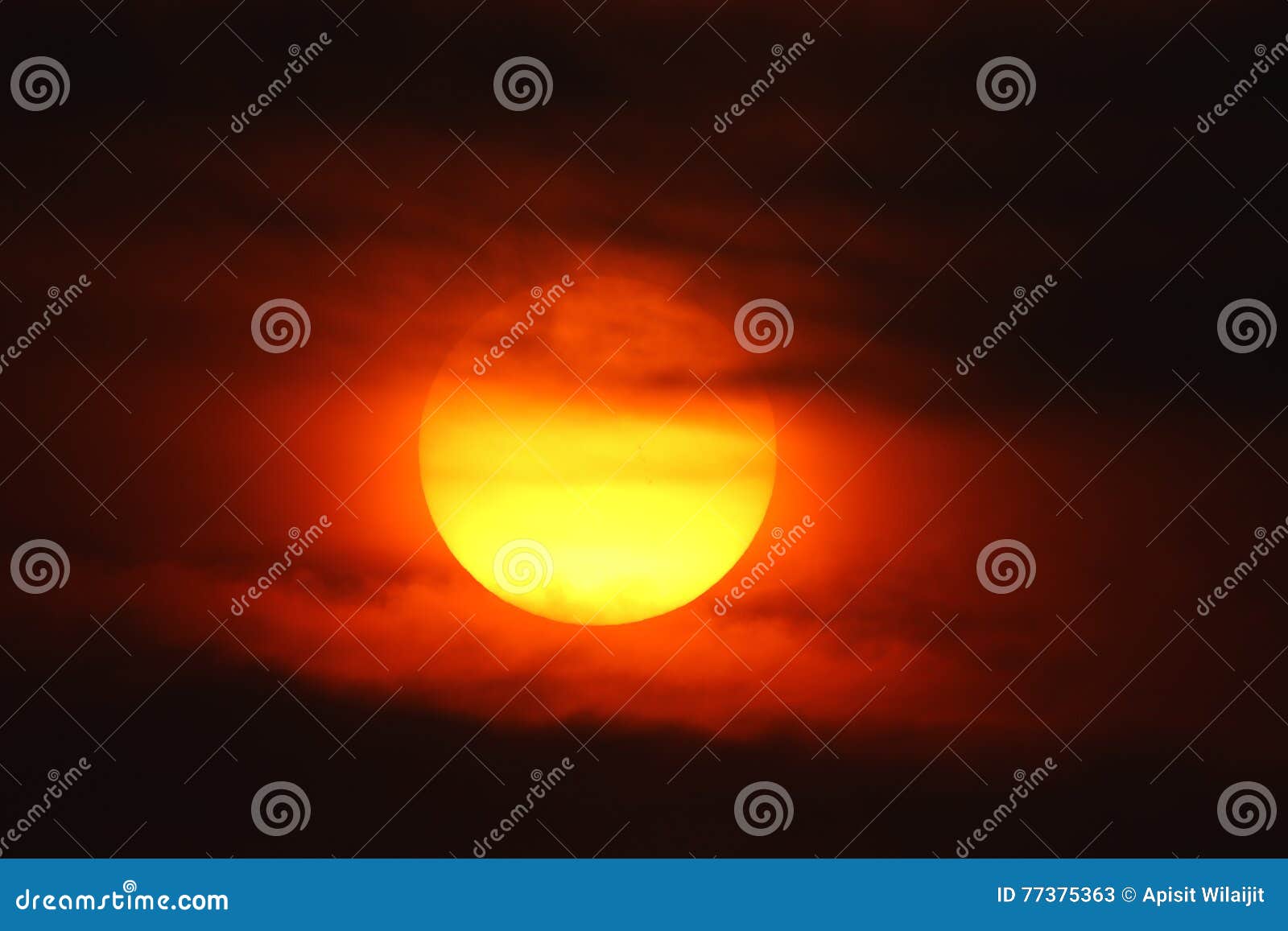 Big Sun stock image. Image of orange, color, morning - 77375363
