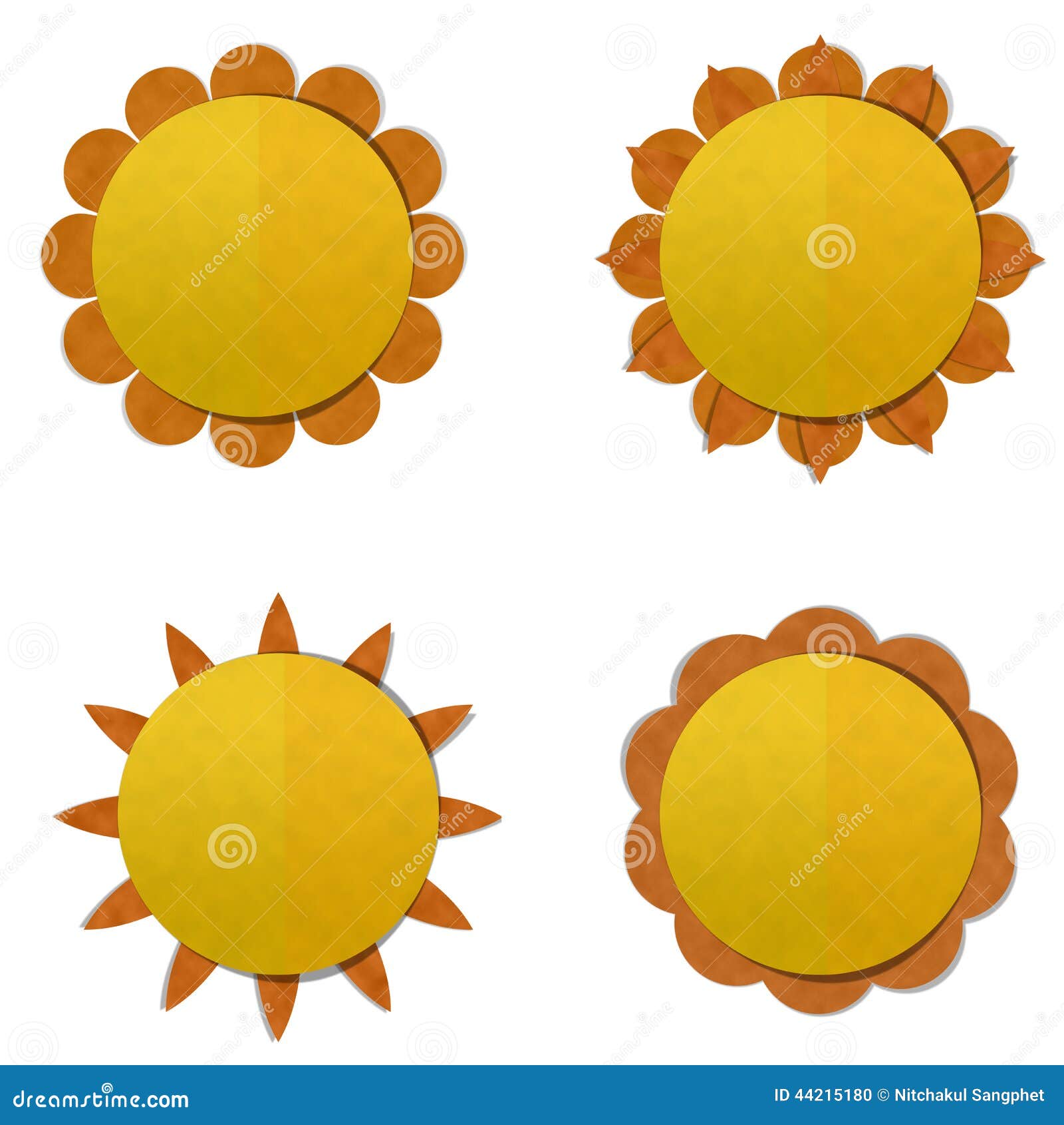 Big Sun, Paper Art stock illustration. Illustration of nature - 44215180