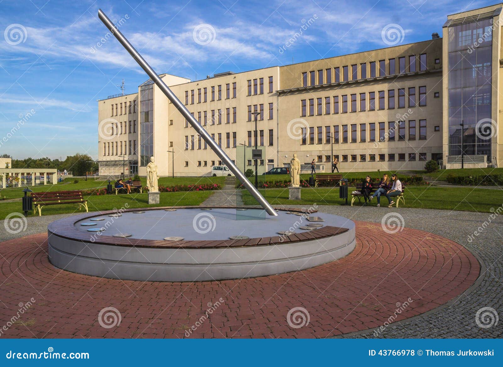 Technology / Sundial: Closeup Of A Stained Glass Sundial Built Into A ...